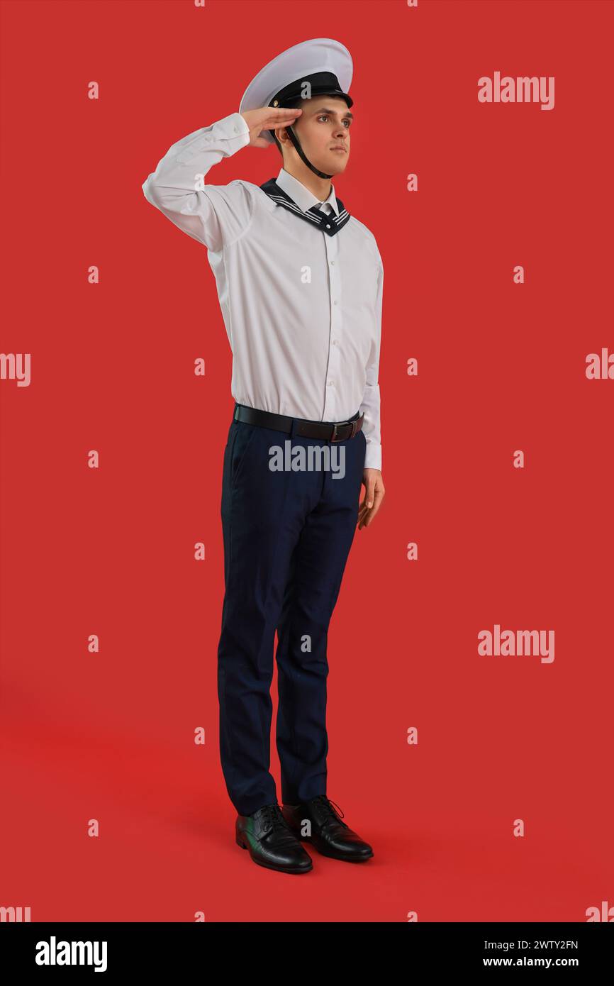 Saluting marine hi-res stock photography and images - Alamy