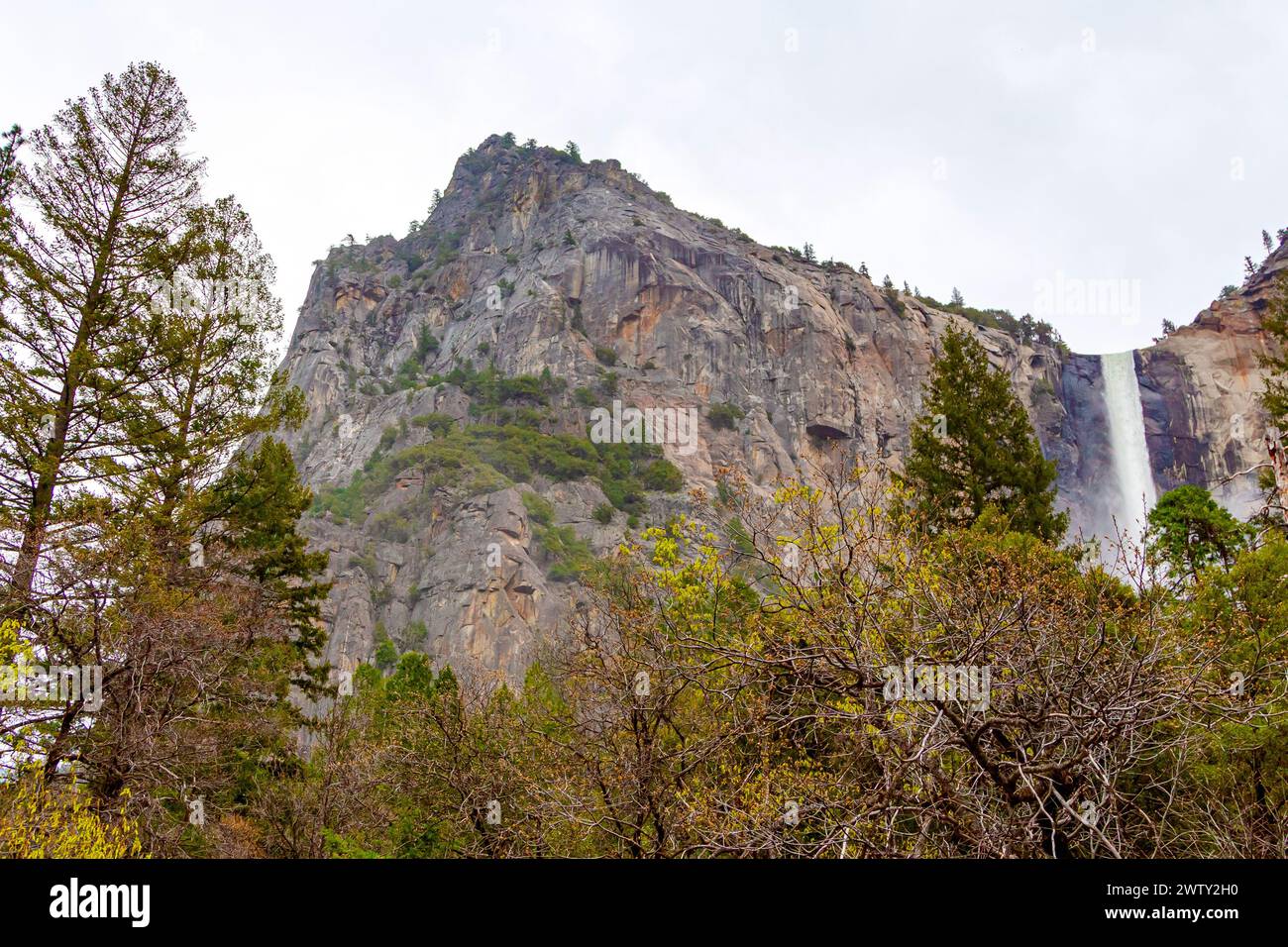Bridal Veil Falls. Yosemite National Park. Famous Bridal Veil Fall or ...