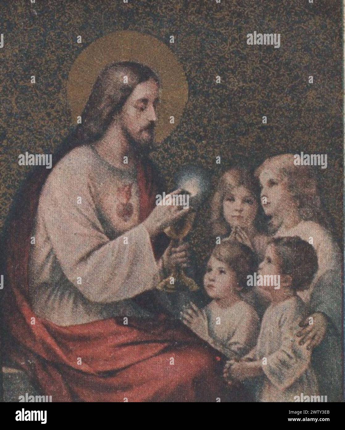 vintage holy card Sacred Heart Of Jesus - Sacred Heart Of Jesus And ...