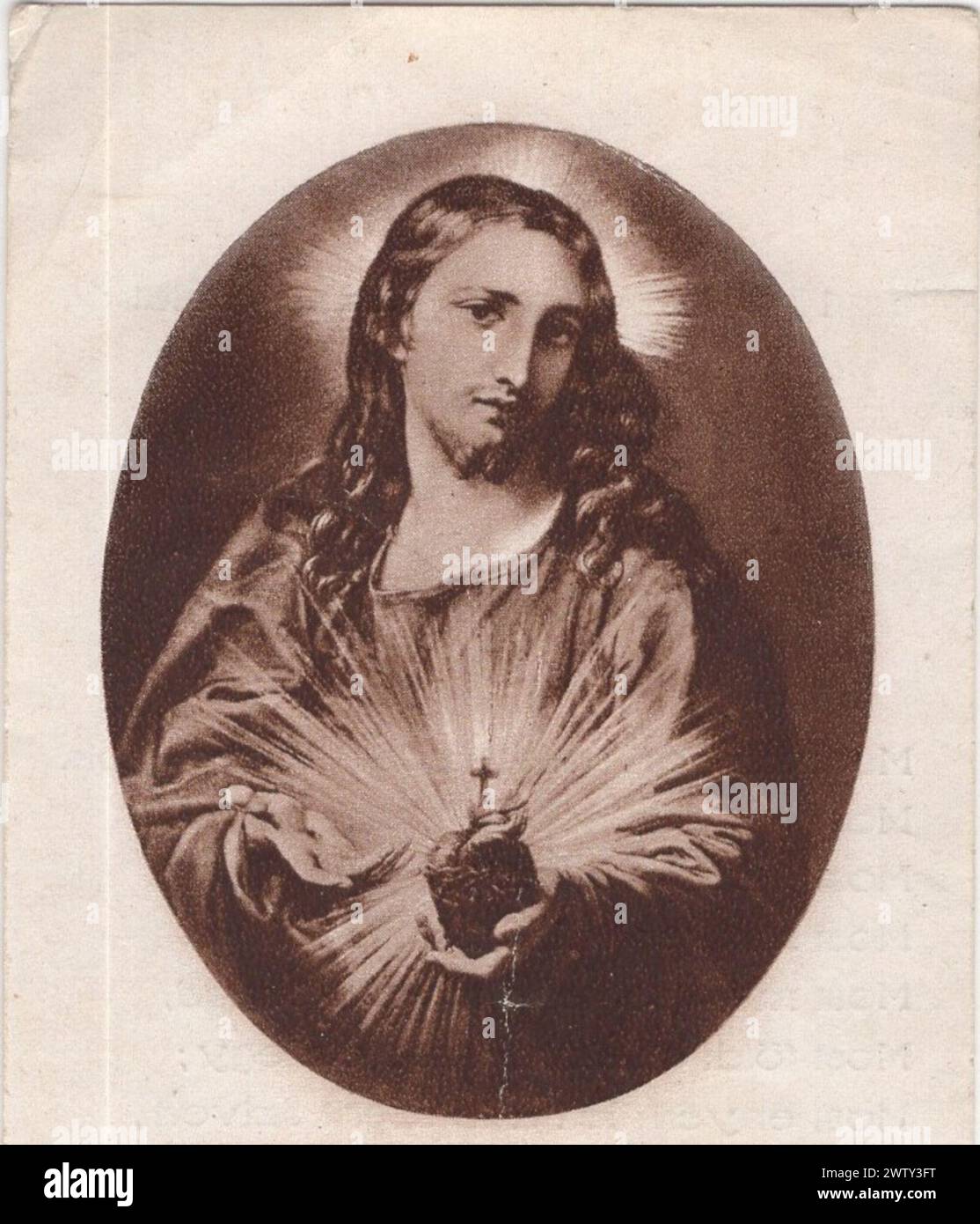 vintage holy card Sacred Heart Of Jesus - Sacred Heart Of Jesus And ...