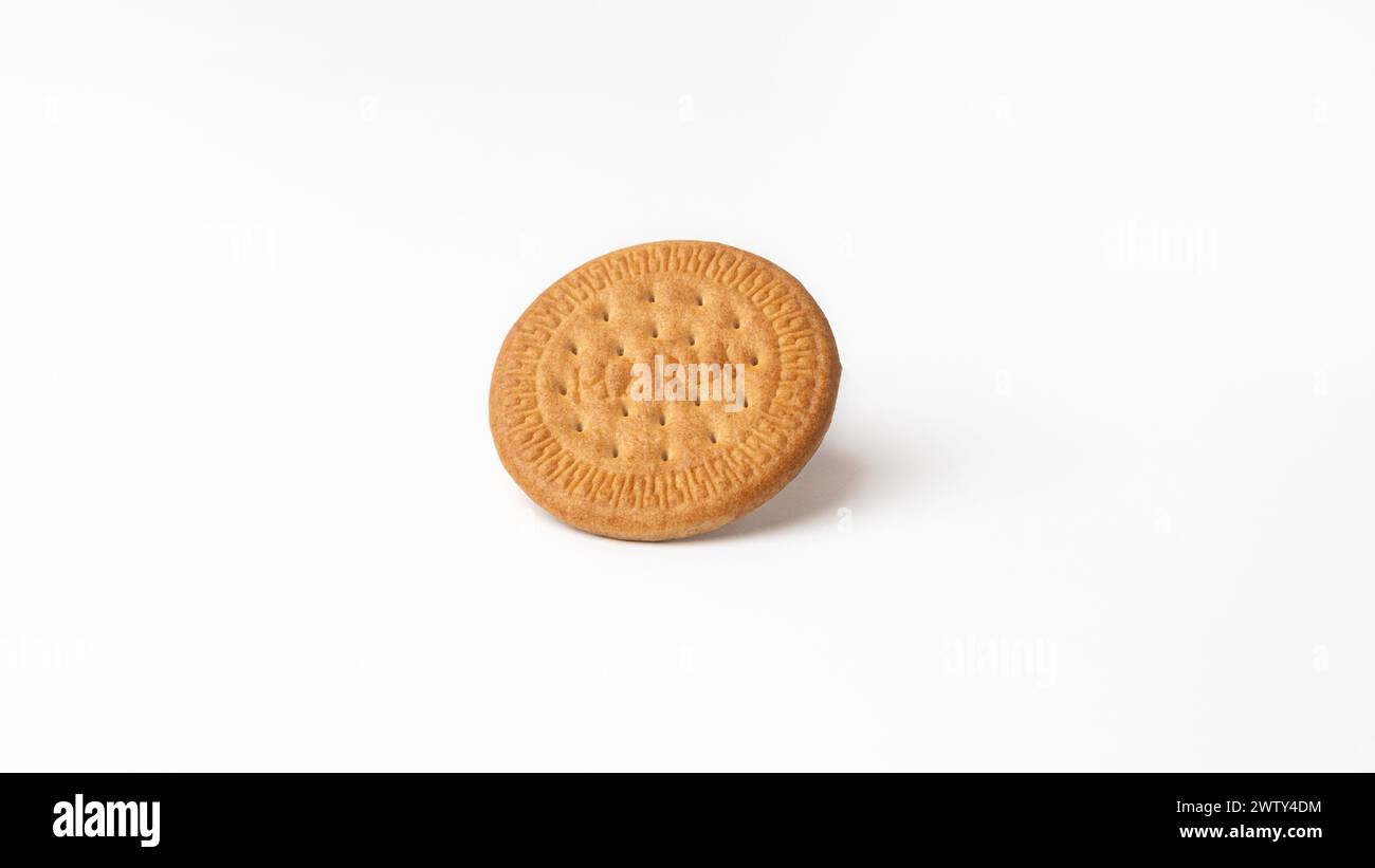 Maria biscuit on white background Stock Photo - Alamy