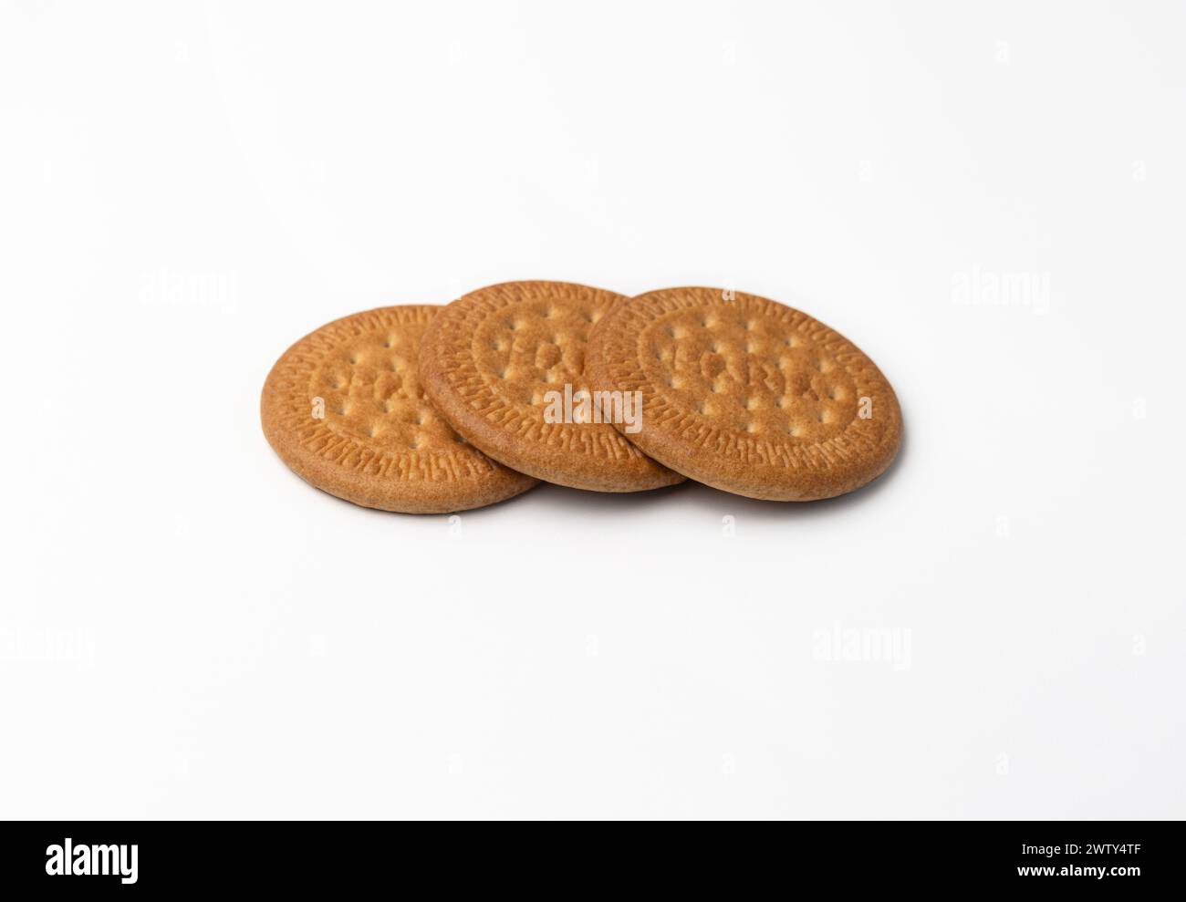 Maria biscuits on white background Stock Photo - Alamy