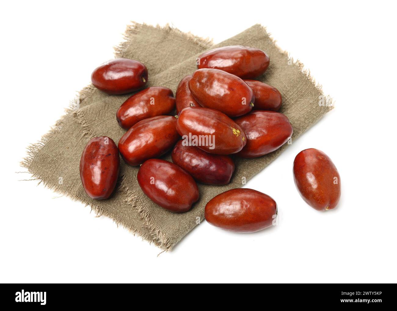 jujube or chinese date on white background Stock Photo - Alamy