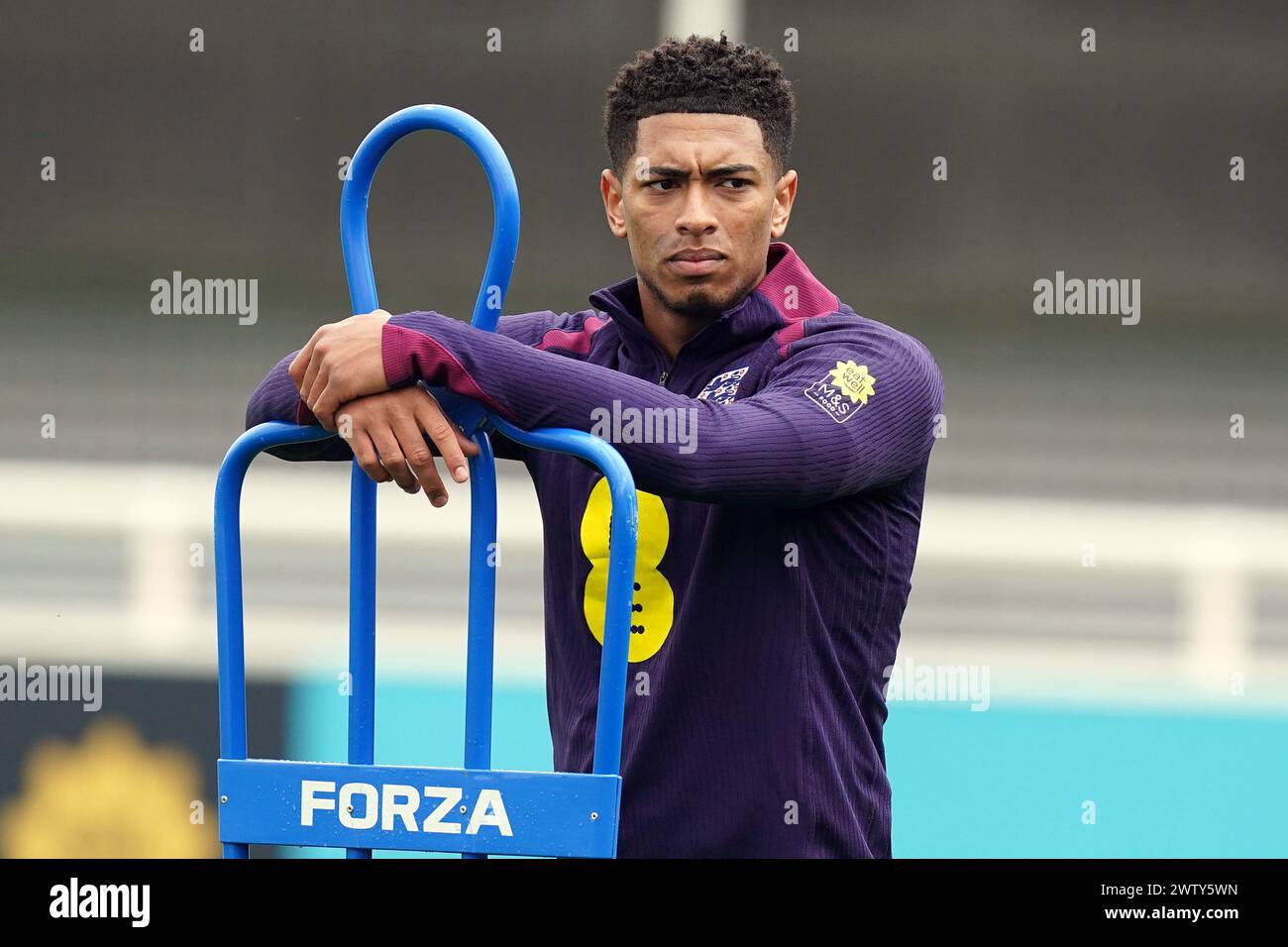 England's Jude Bellingham during a training session at St. George's ...