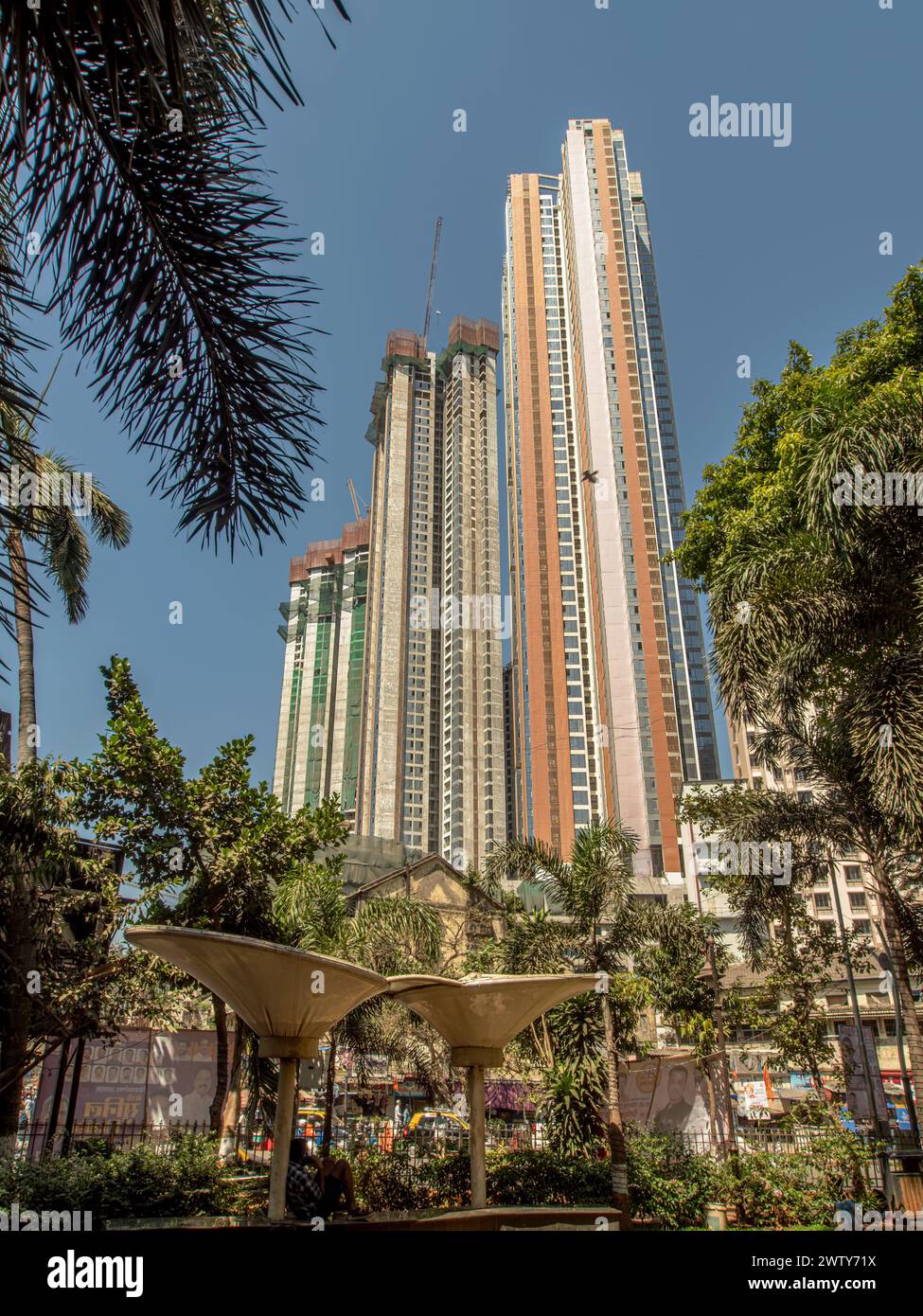 02 25 2024 New High rise Building at Jacob Circle Saat Rasta nao Sant ...