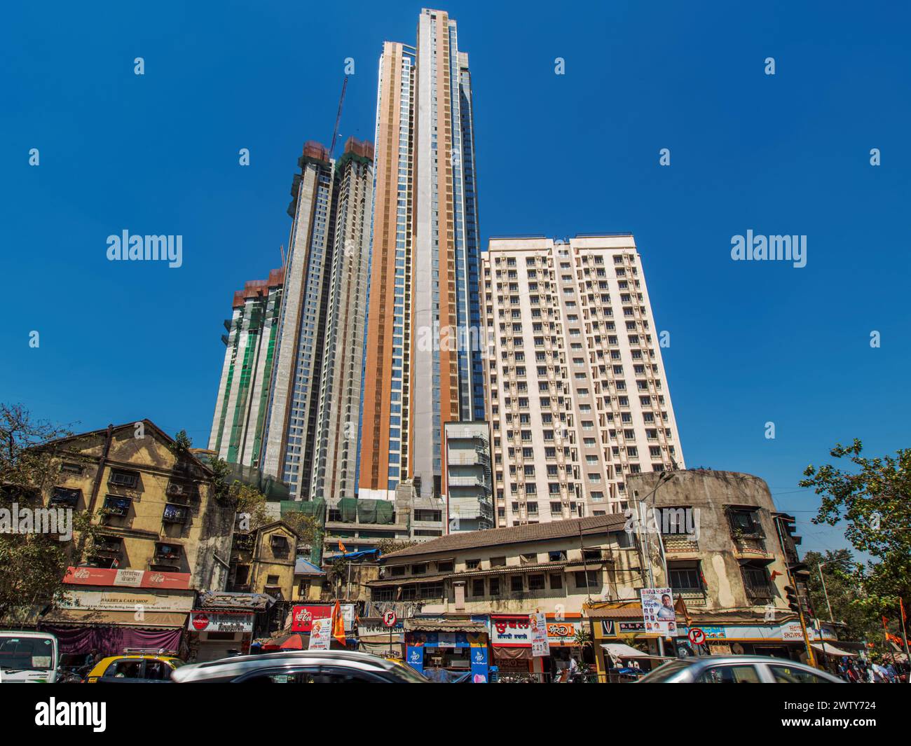 02 25 2024 New High rise Building at Jacob Circle Saat Rasta nao Sant ...