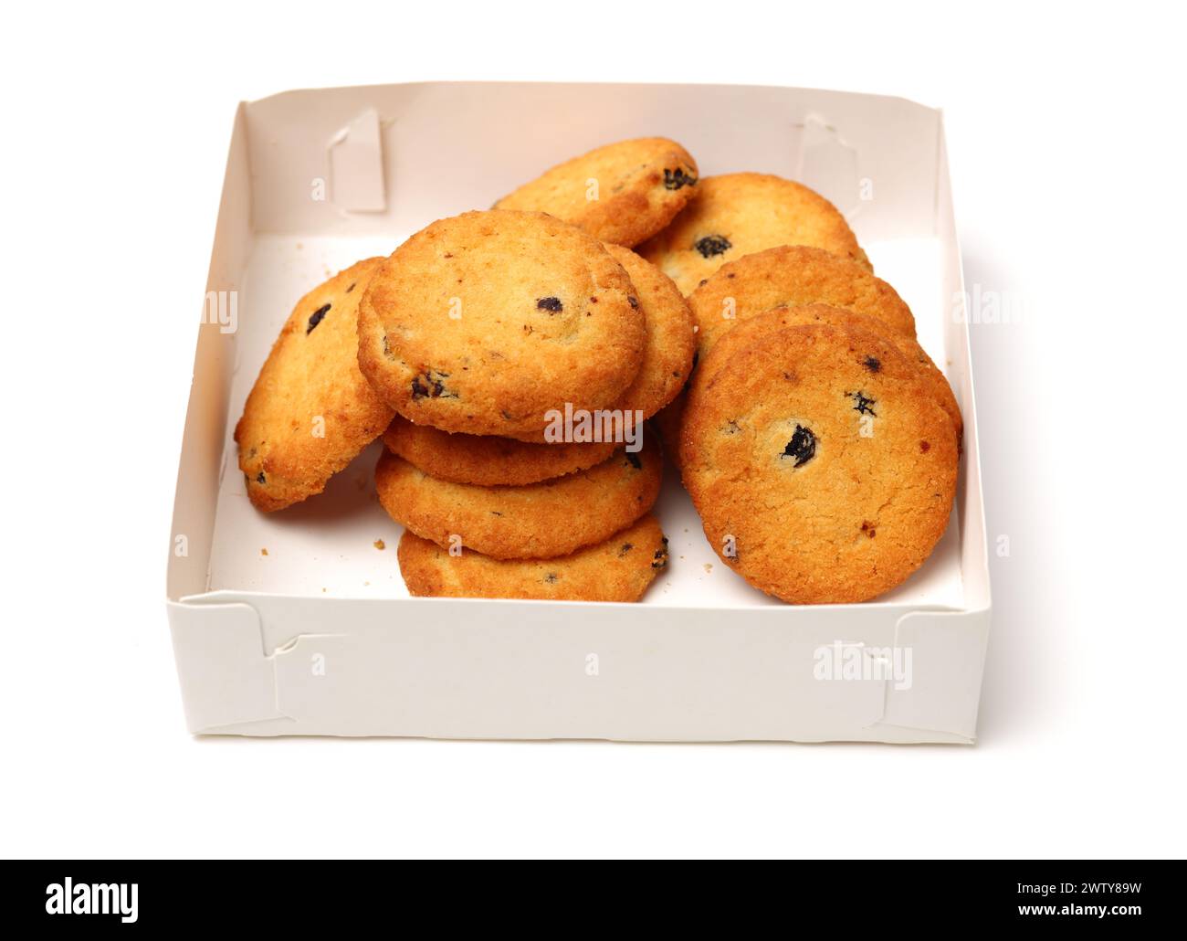 Cookies on a white background Stock Photo - Alamy