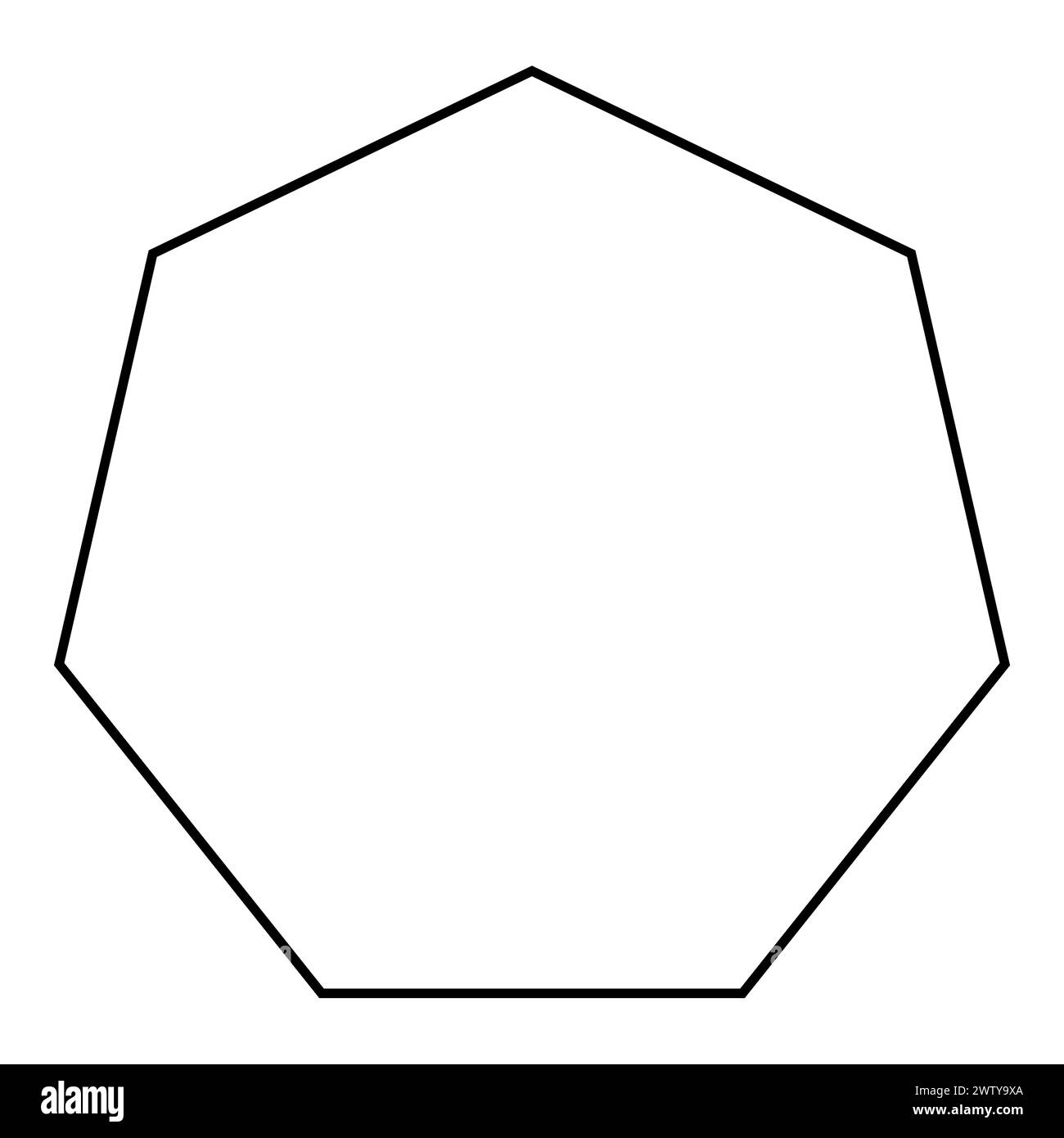 Heptagon symbol hi-res stock photography and images - Alamy