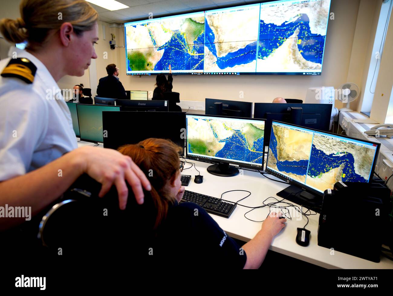 The Royal Navy's "999 Control Centre" at Portsdown Hill Technology Park ...