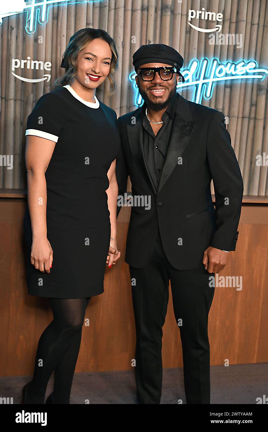 Ling and Lamb attends the New York Premiere of "Roadhouse" at Jazz at ...