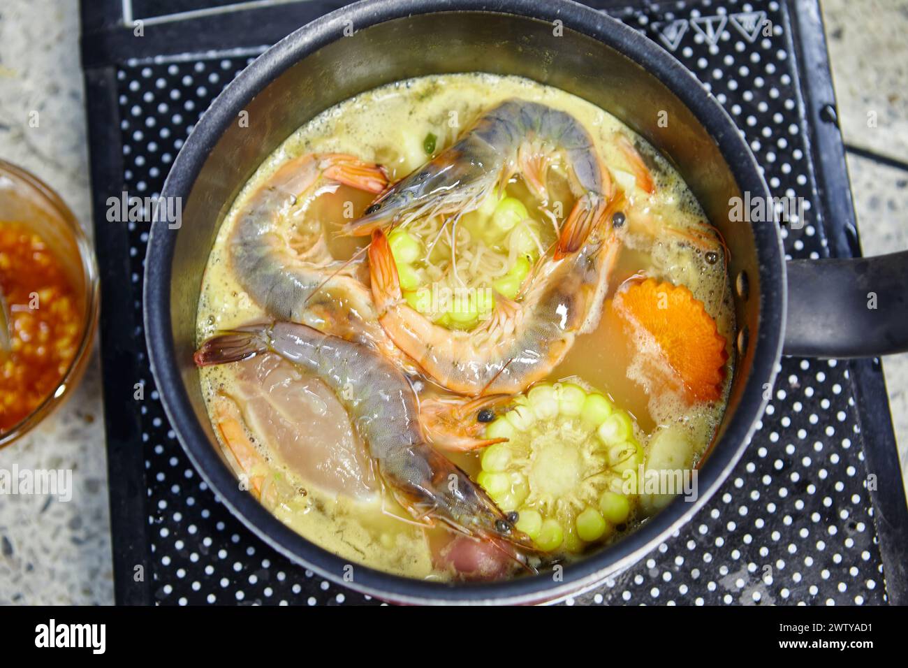 Sukiyaki japanese traditional hot pot hi-res stock photography and ...