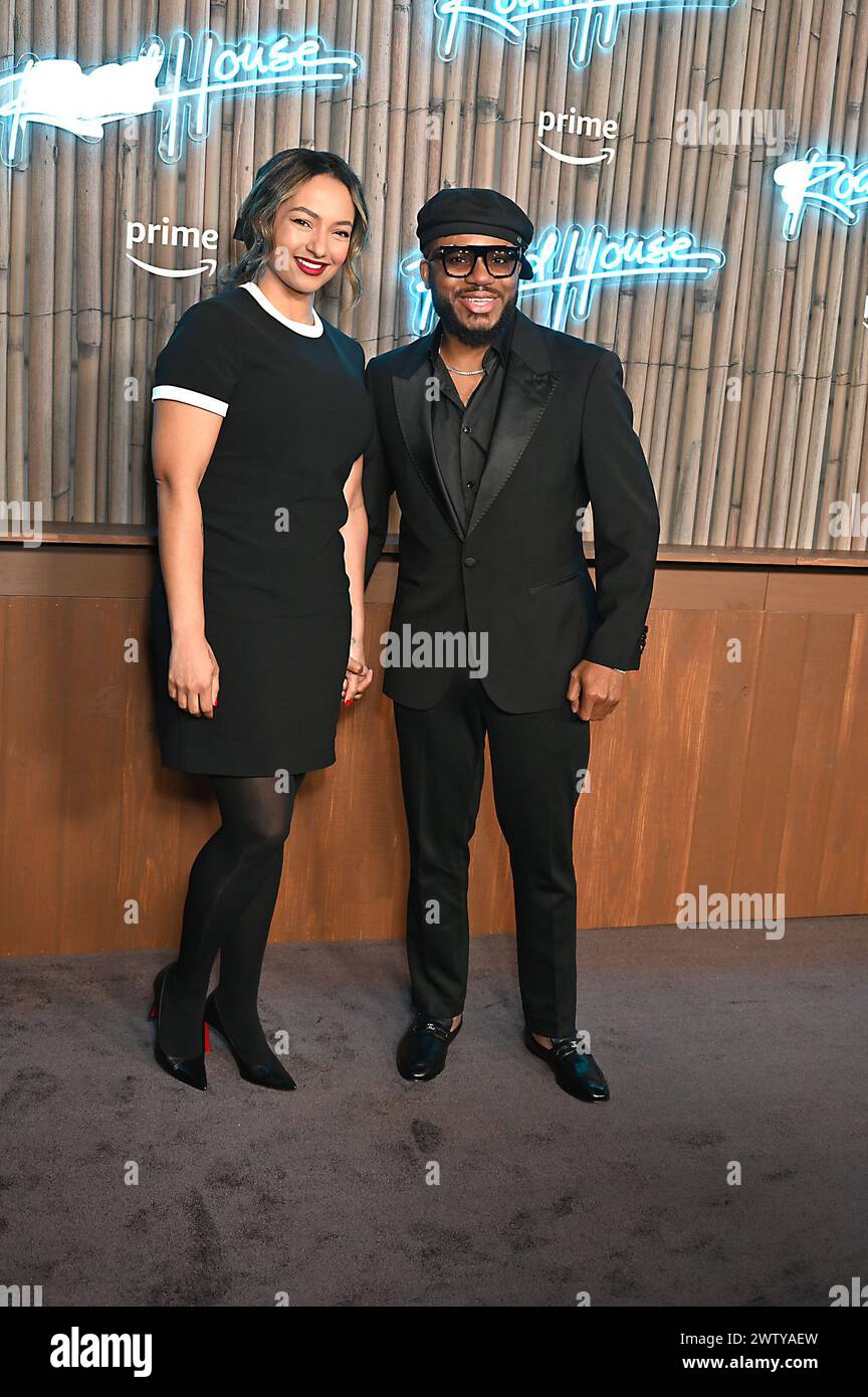 Ling and Lamb attends the New York Premiere of "Roadhouse" at Jazz at ...