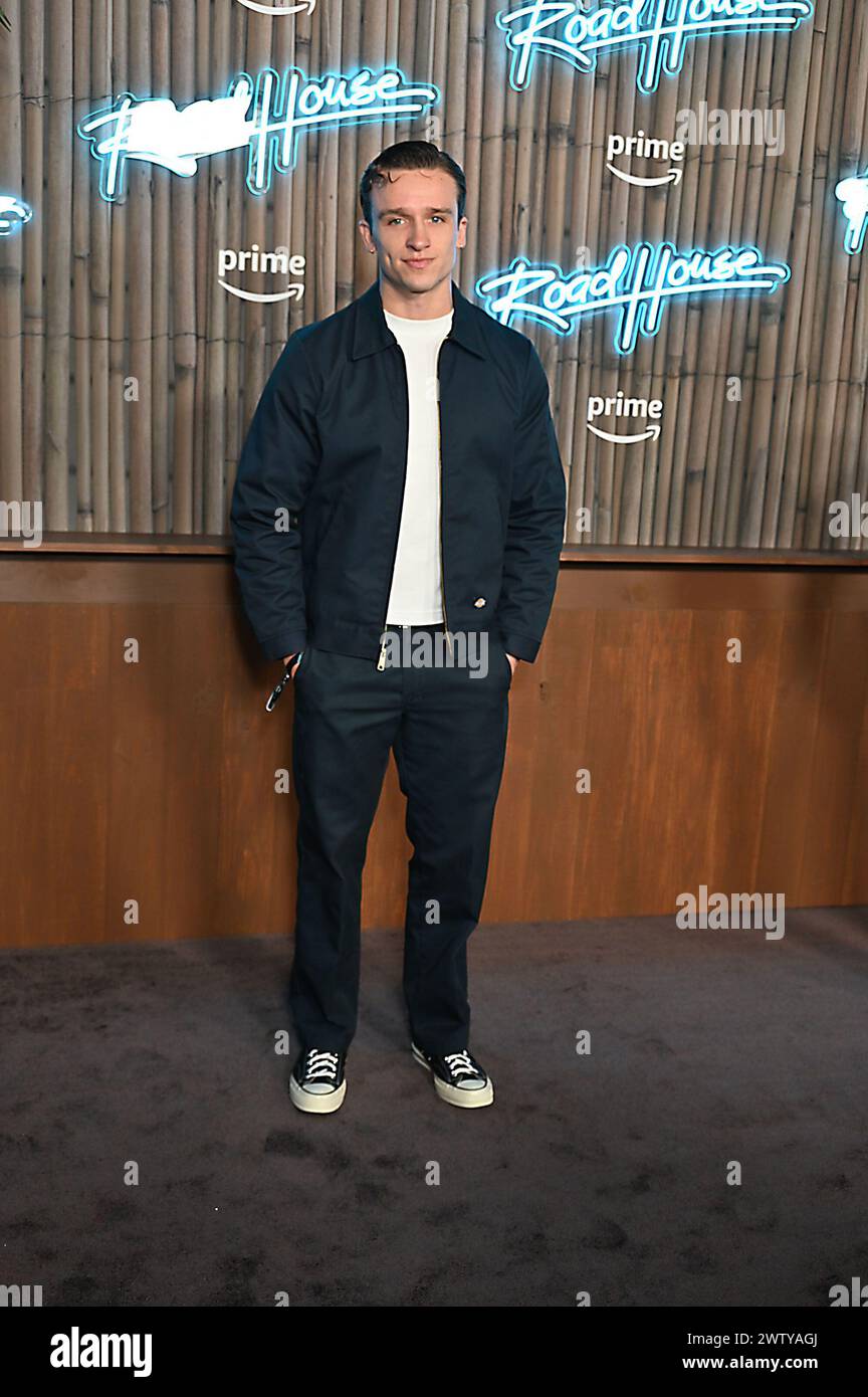 Beau Minniear attends the New York Premiere of "Roadhouse" at Jazz at ...