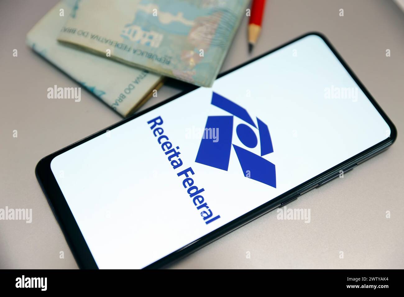 Minas Gerais, Brazil - September 28, 2023: smartphone screen with the ...