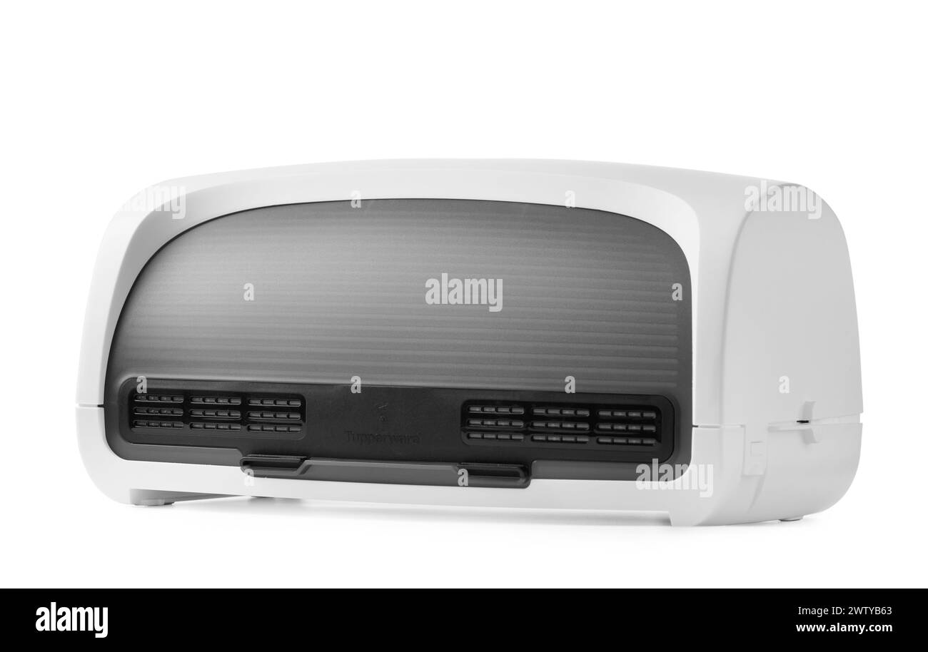 Modern white plastic bread box with filters for long-lasting bread ...