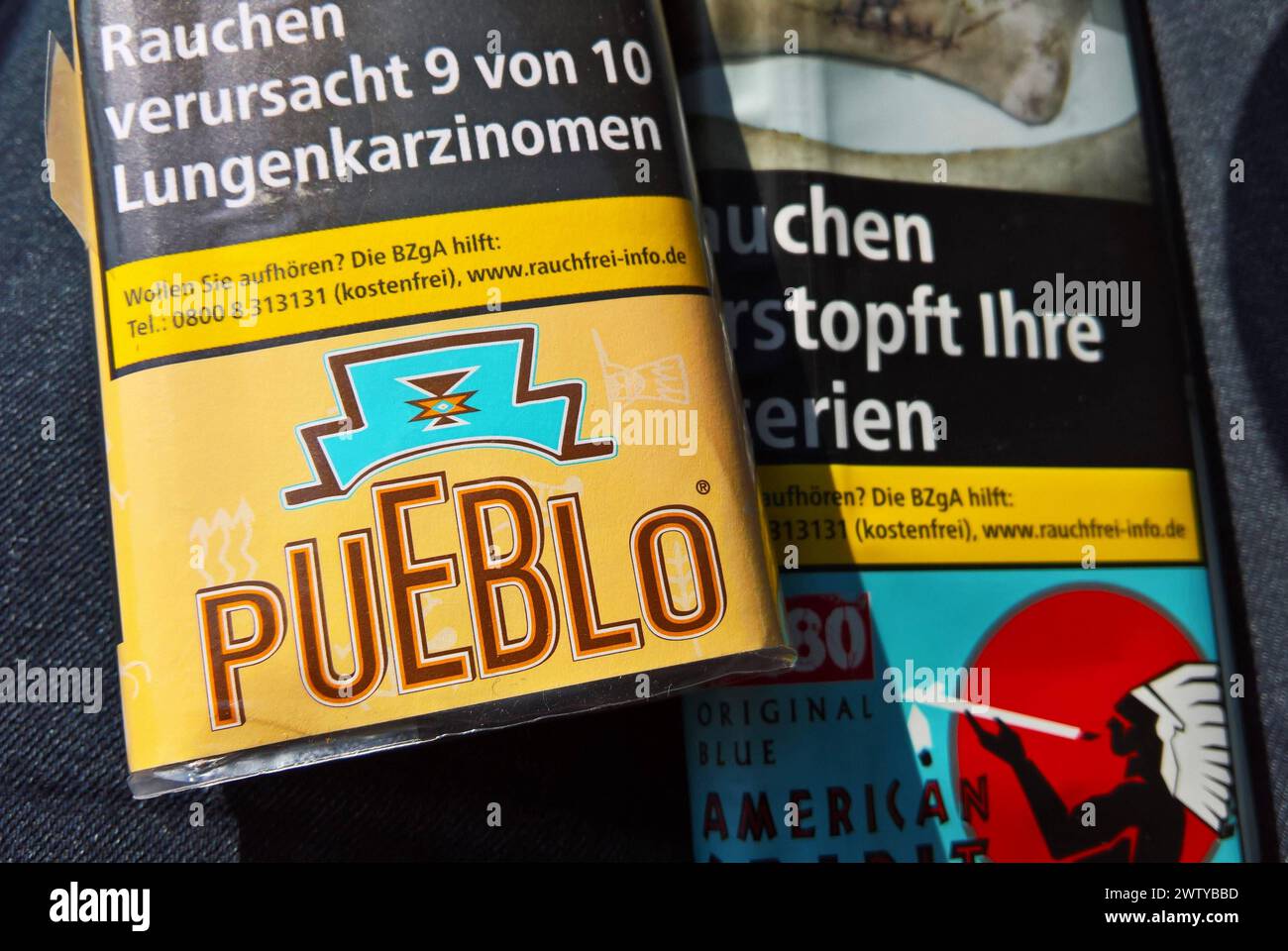 Pueblo Tabak, Drehtabak für Zigaretten. Pueblo Feinschnitt-Tabak. Die ...