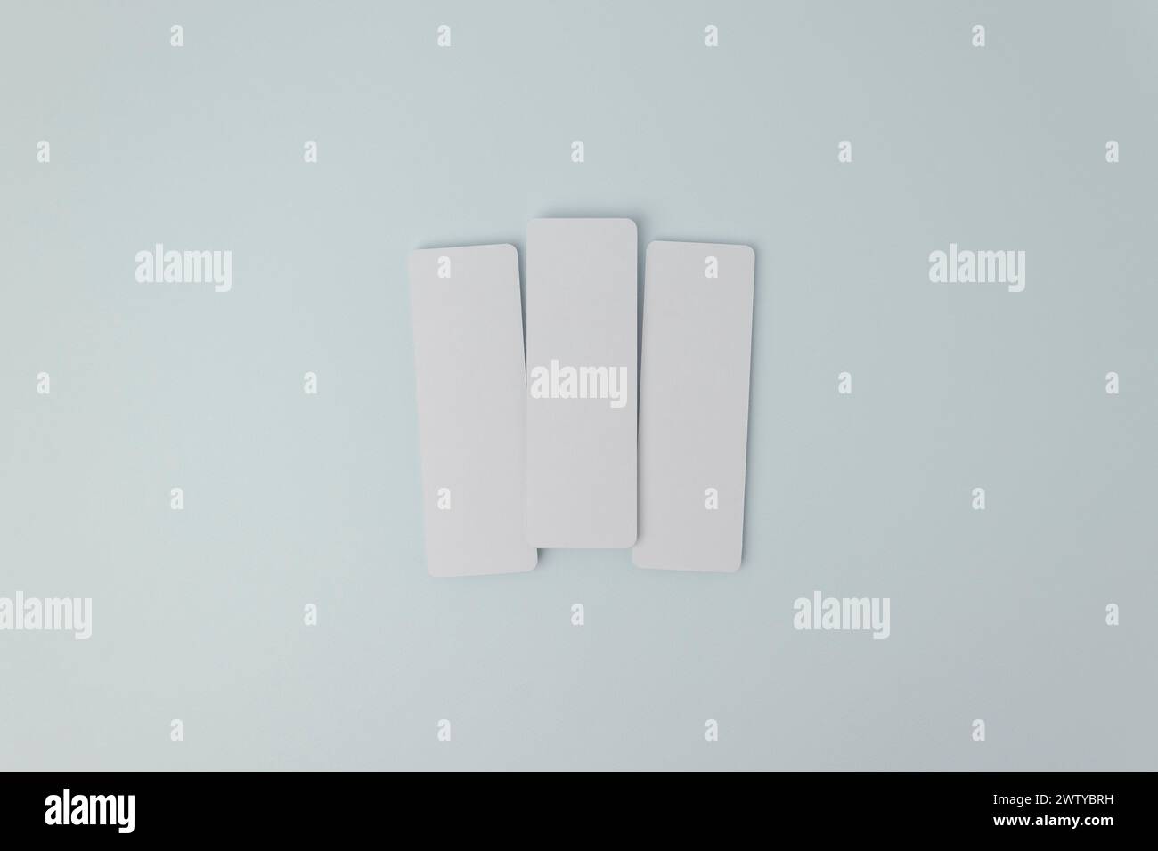 3 Bookmarks Mockup, 2x6 inch Bookmark Mockup, Minimal Styled Stock ...