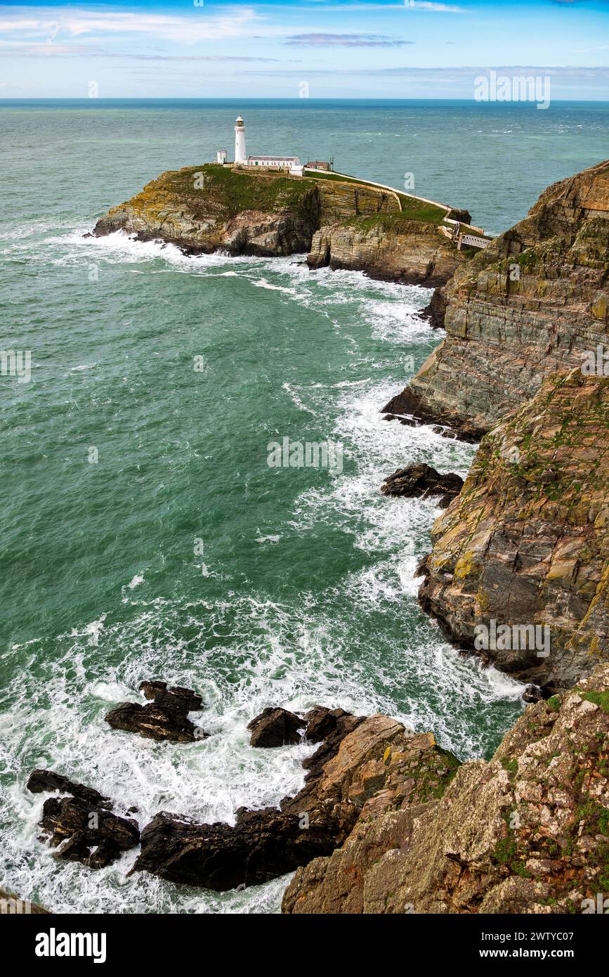 South Stack lighthouse Holy Island, Holyhead, Anglesey. Yns Mon, North ...