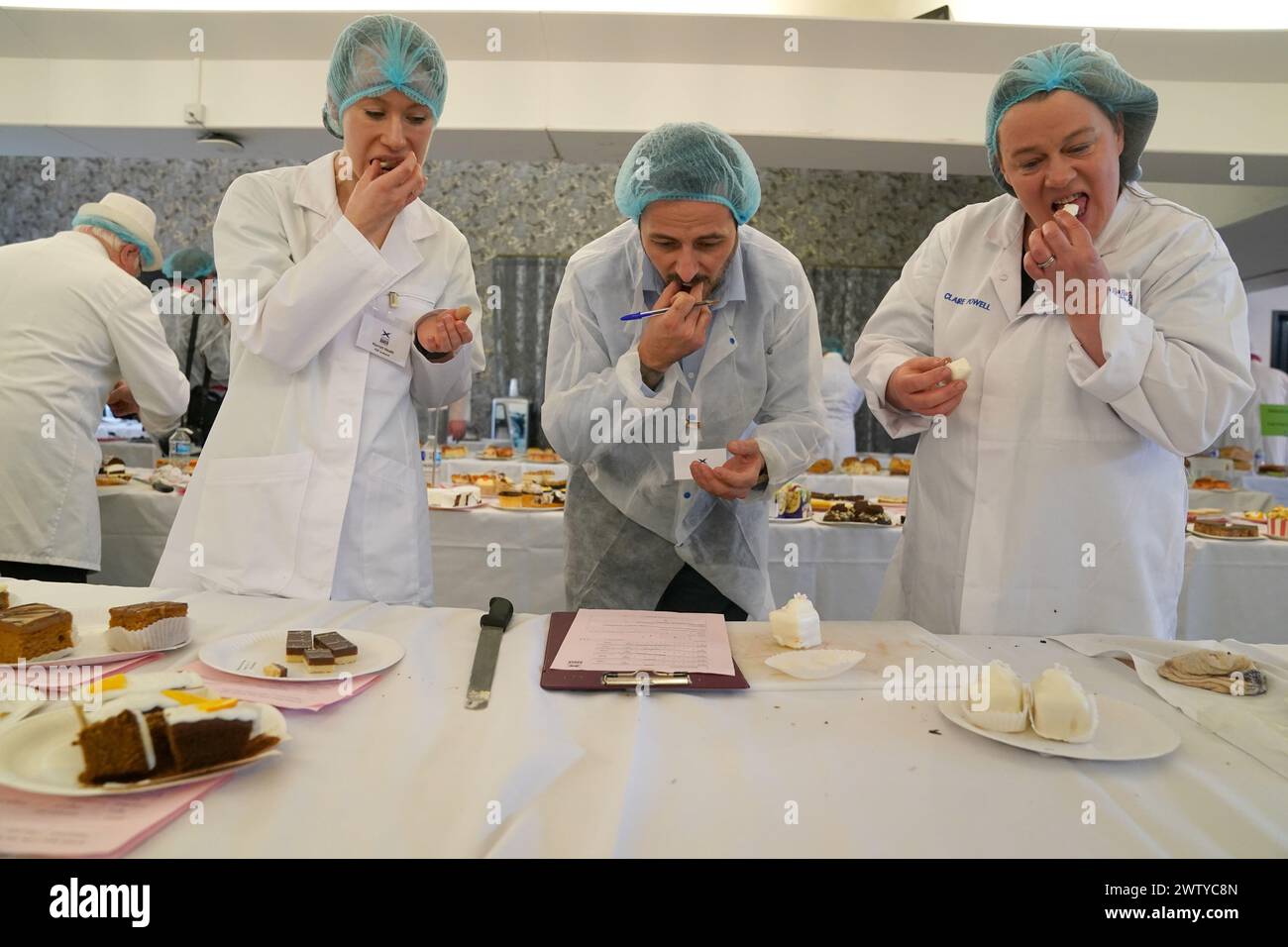 Judges view baking at the Scottish Baker of the Year judging day, held ...