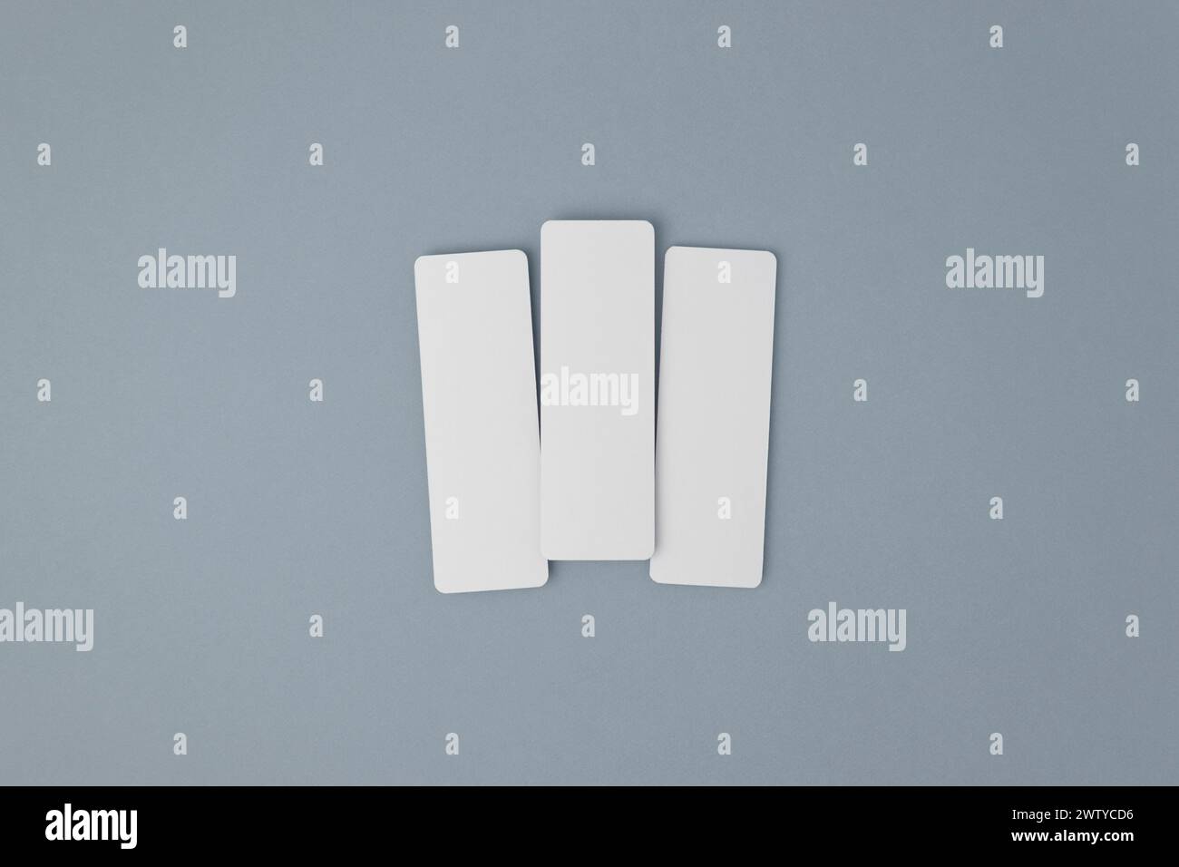 3 Bookmarks Mockup, 2x6 inch Bookmark Mockup, Minimal Styled Stock ...