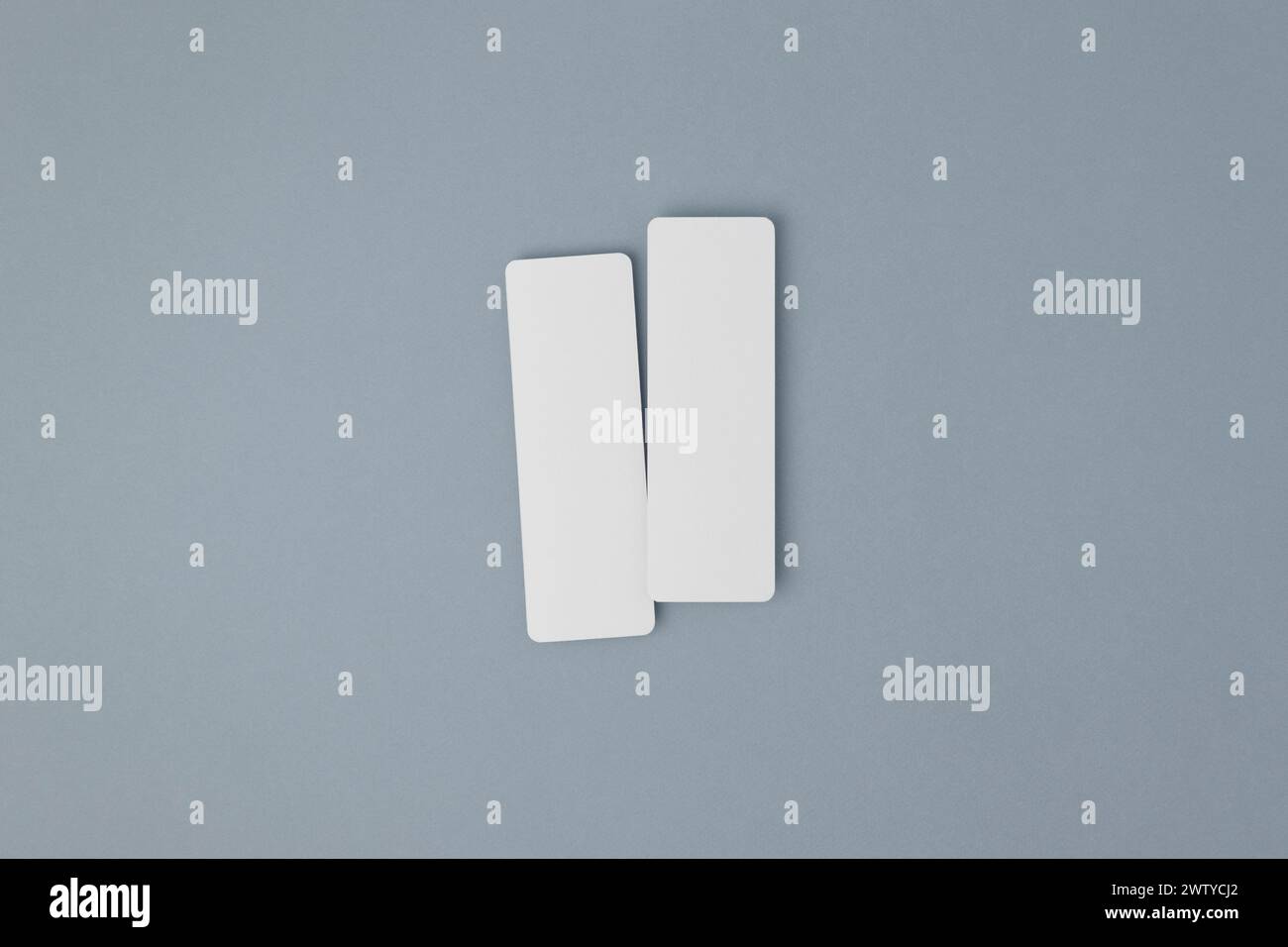 2 Bookmarks Mockup, 2x6 inch Bookmark Mockup, Minimal Styled Stock ...