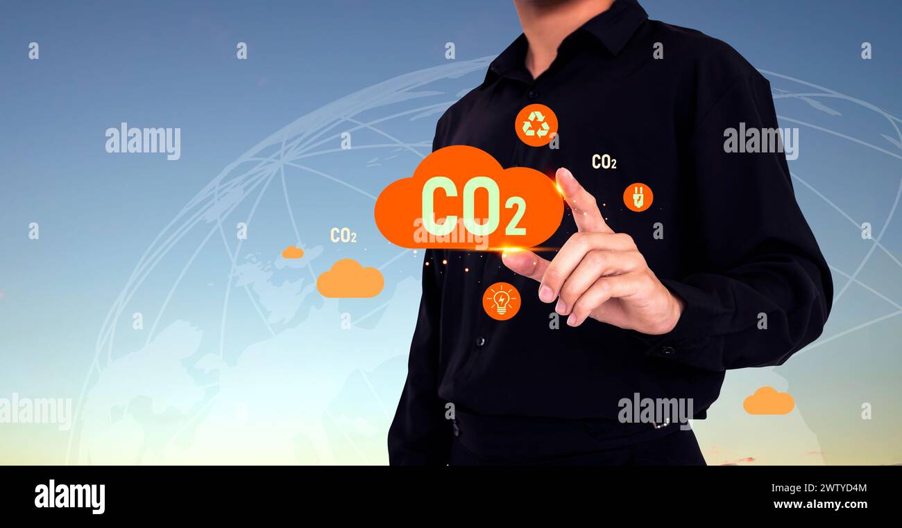 carbon-neutral and net zero emissions concepts promoting sustainability ...