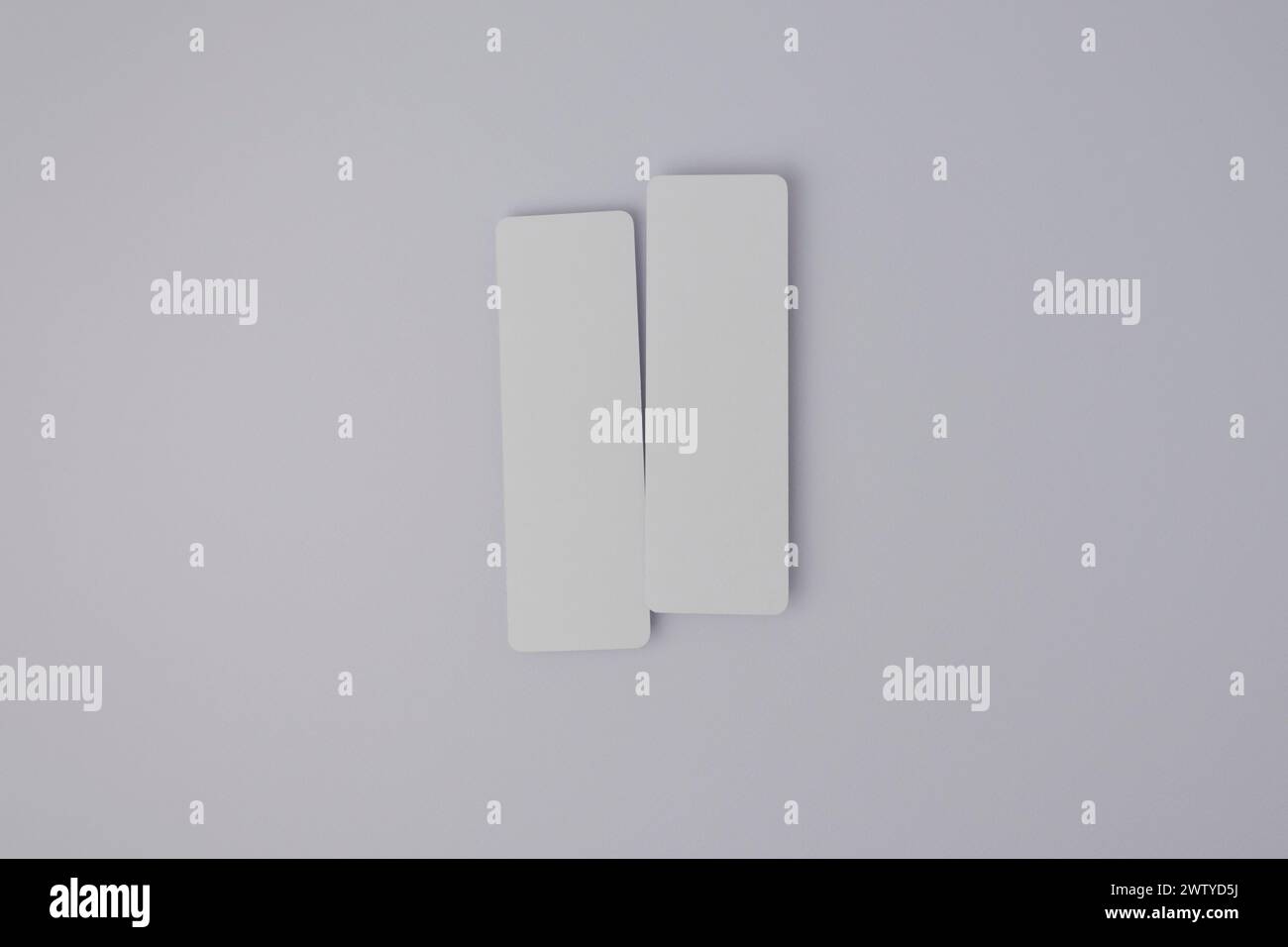 2 Bookmarks Mockup, 2x6 inch Bookmark Mockup, Minimal Styled Stock ...