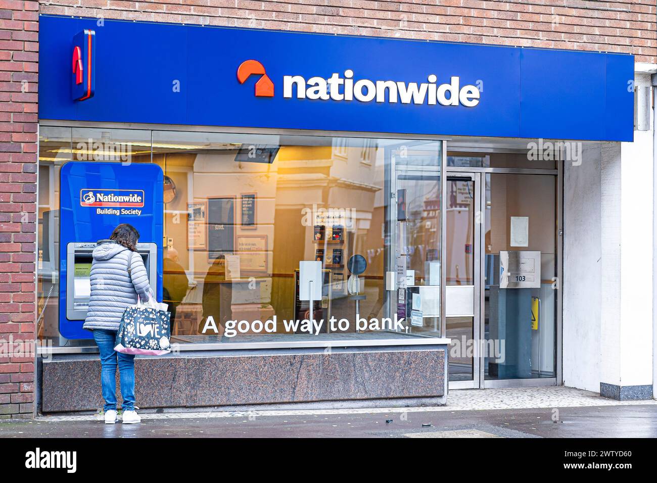 Front view of a high street Nationwide shop Stock Photo - Alamy