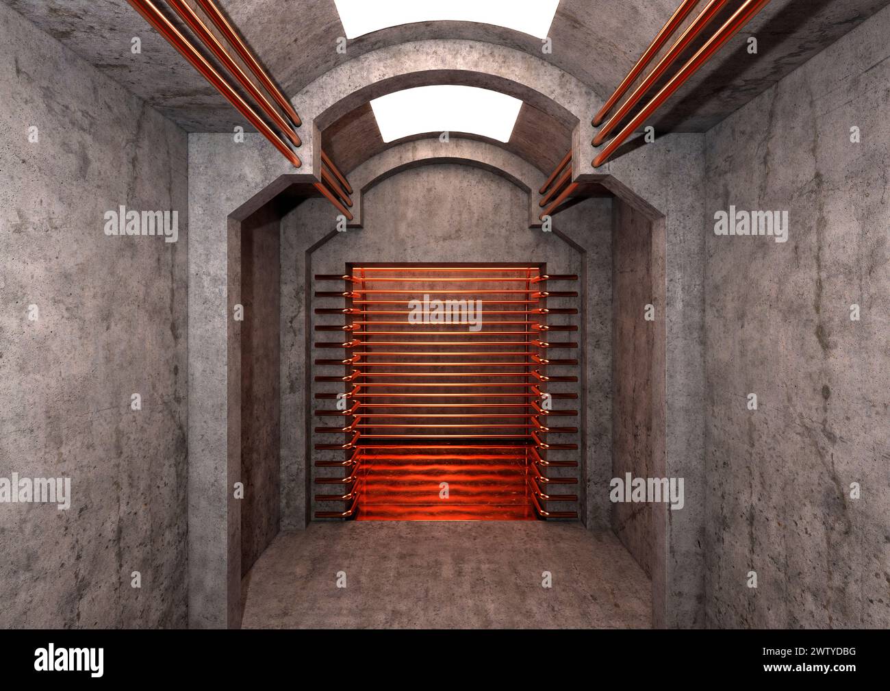 3D rendering of a science fiction time tunnel Stock Photo - Alamy