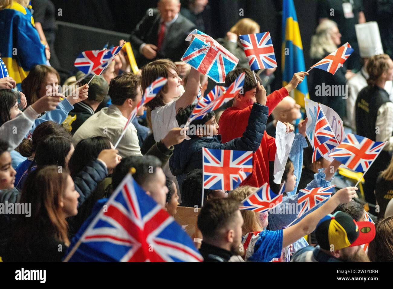 Trondheim 20240320.Cheers from the English audience after the serving ...