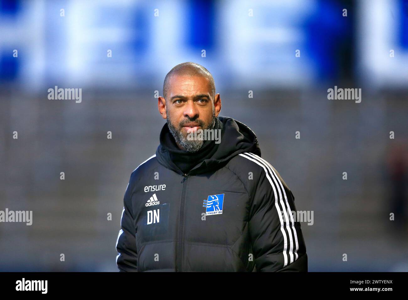 Lyngby, Denmark. 17th, March 2024. Head coach David Nielsen of Lyngby ...