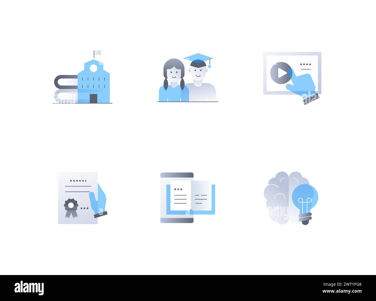 Primary school student graduation Cut Out Stock Images & Pictures - Alamy