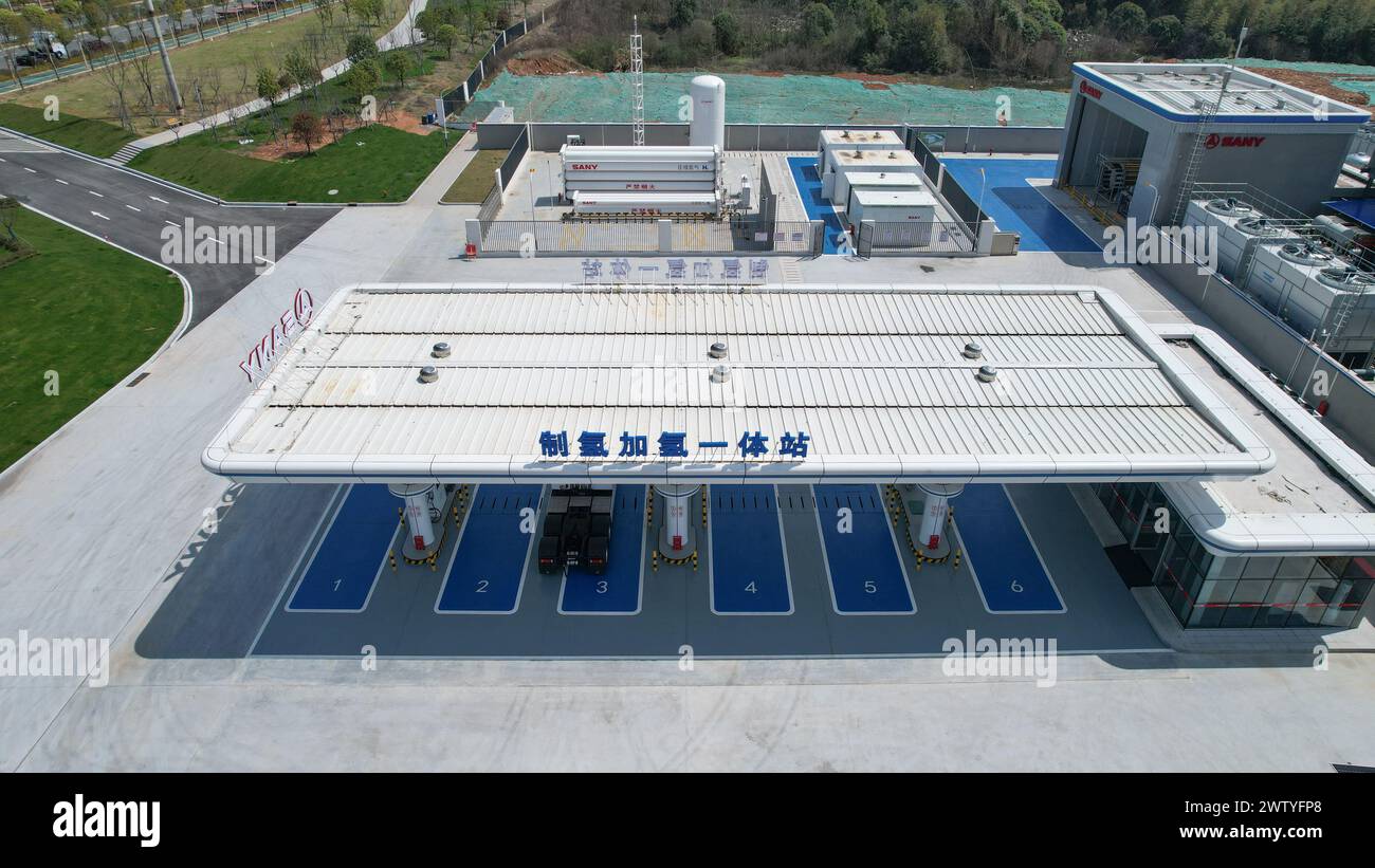 Changsha, China's Hunan Province. 20th Mar, 2024. This aerial drone ...