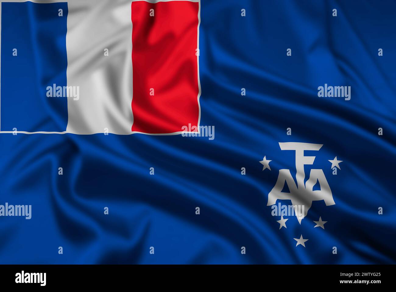 The Flag of French Southern and Antarctic Lands, and Overseas Territory ...