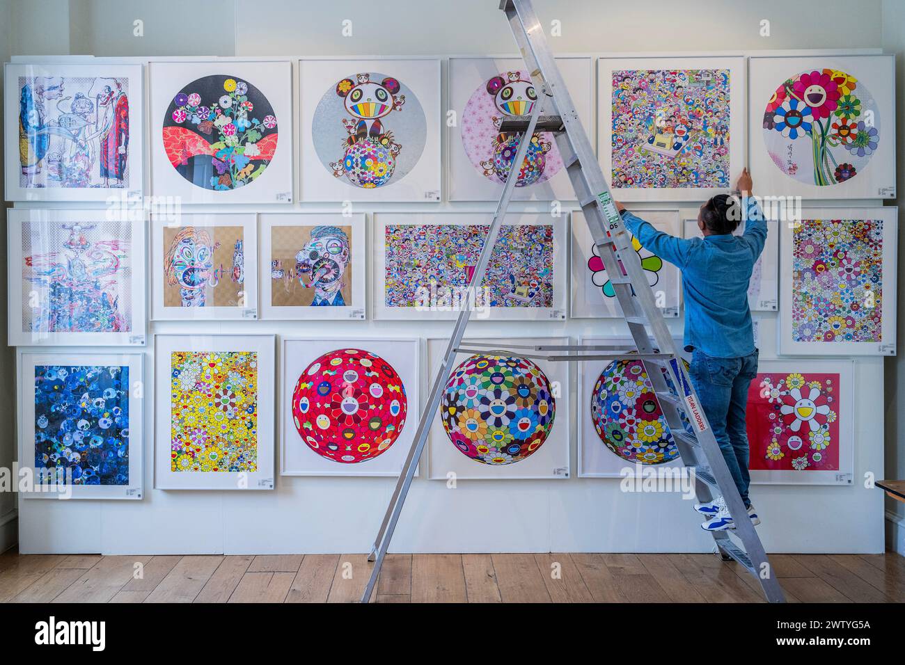 London, UK. 20th Mar, 2024. Works by Murakami Takashi, the Contemporary ...