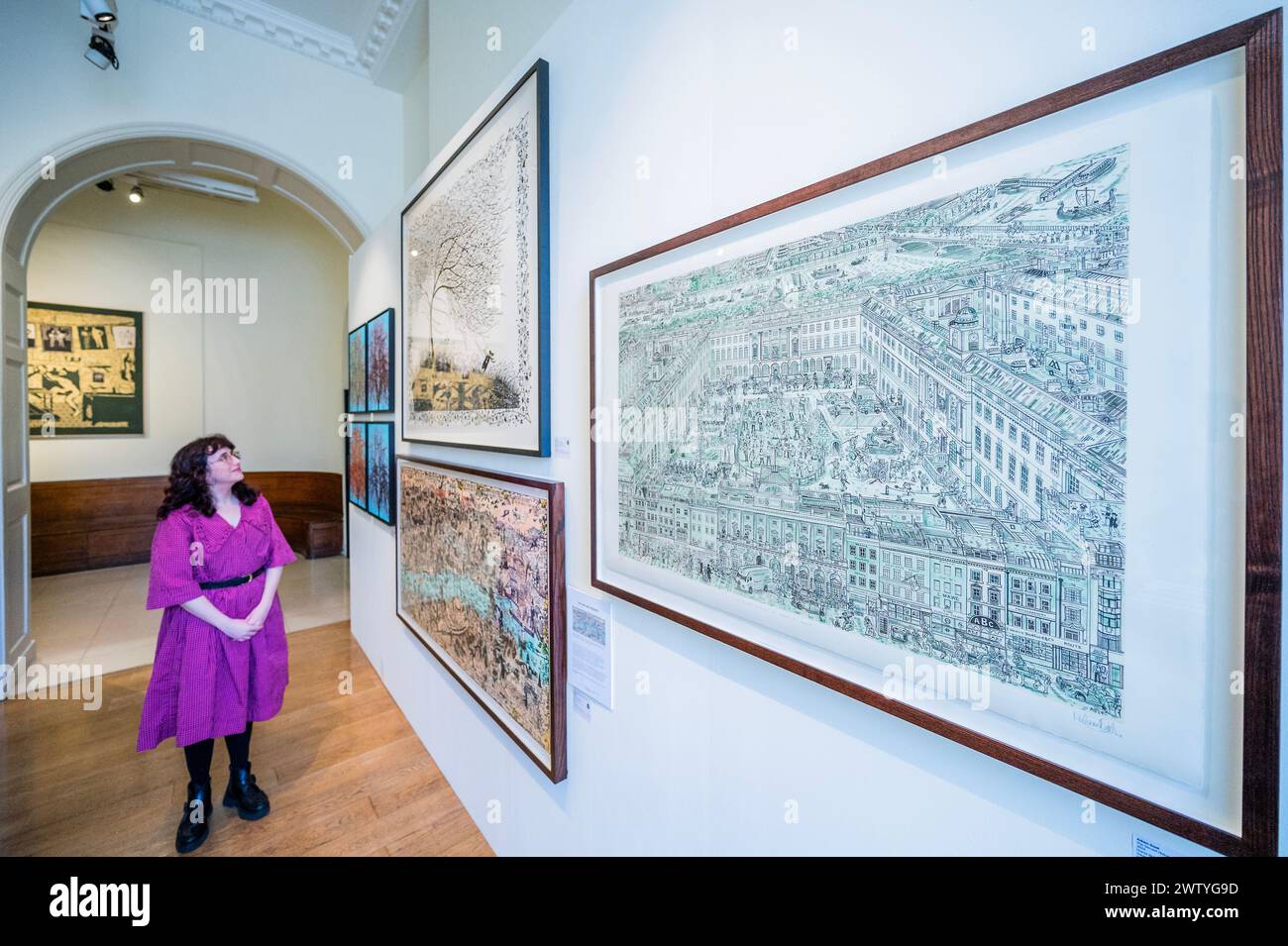 London, UK. 20th Mar, 2024. The Secret History of Somerset House, 2024, by Adam Dant and other ...