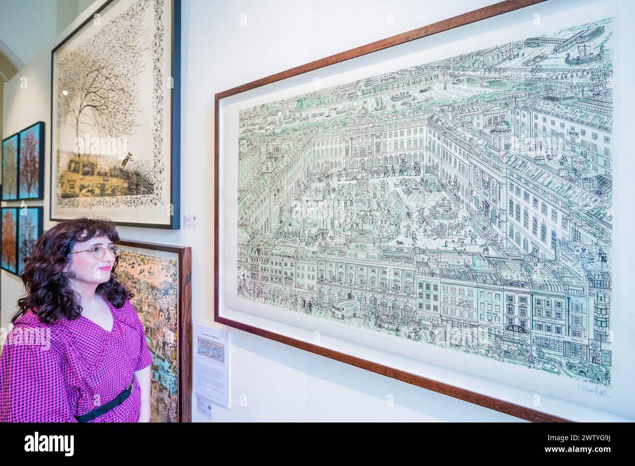 London, UK. 20th Mar, 2024. The Secret History of Somerset House, 2024, by Adam Dant and other ...