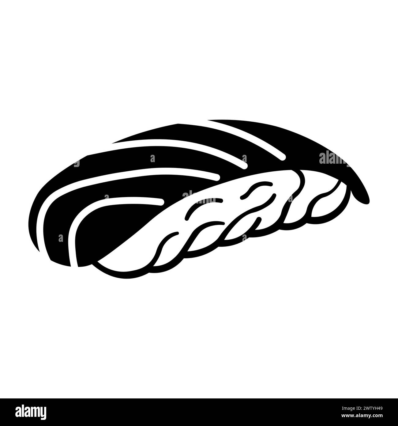 Raw black rice background Stock Vector Images - Alamy