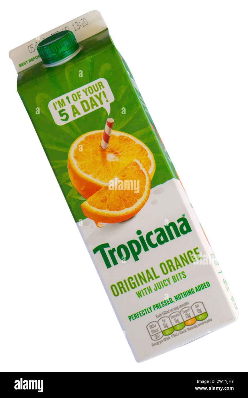 Tropicana original orange with juicy bits hi-res stock photography and ...