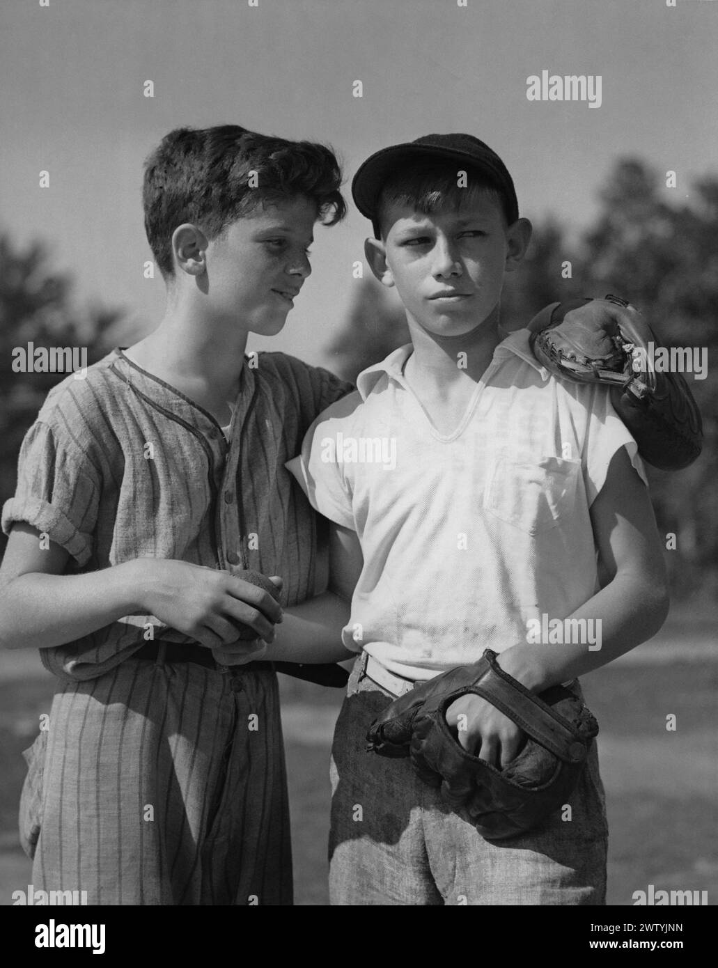 Baseball friends Black and White Stock Photos & Images - Alamy