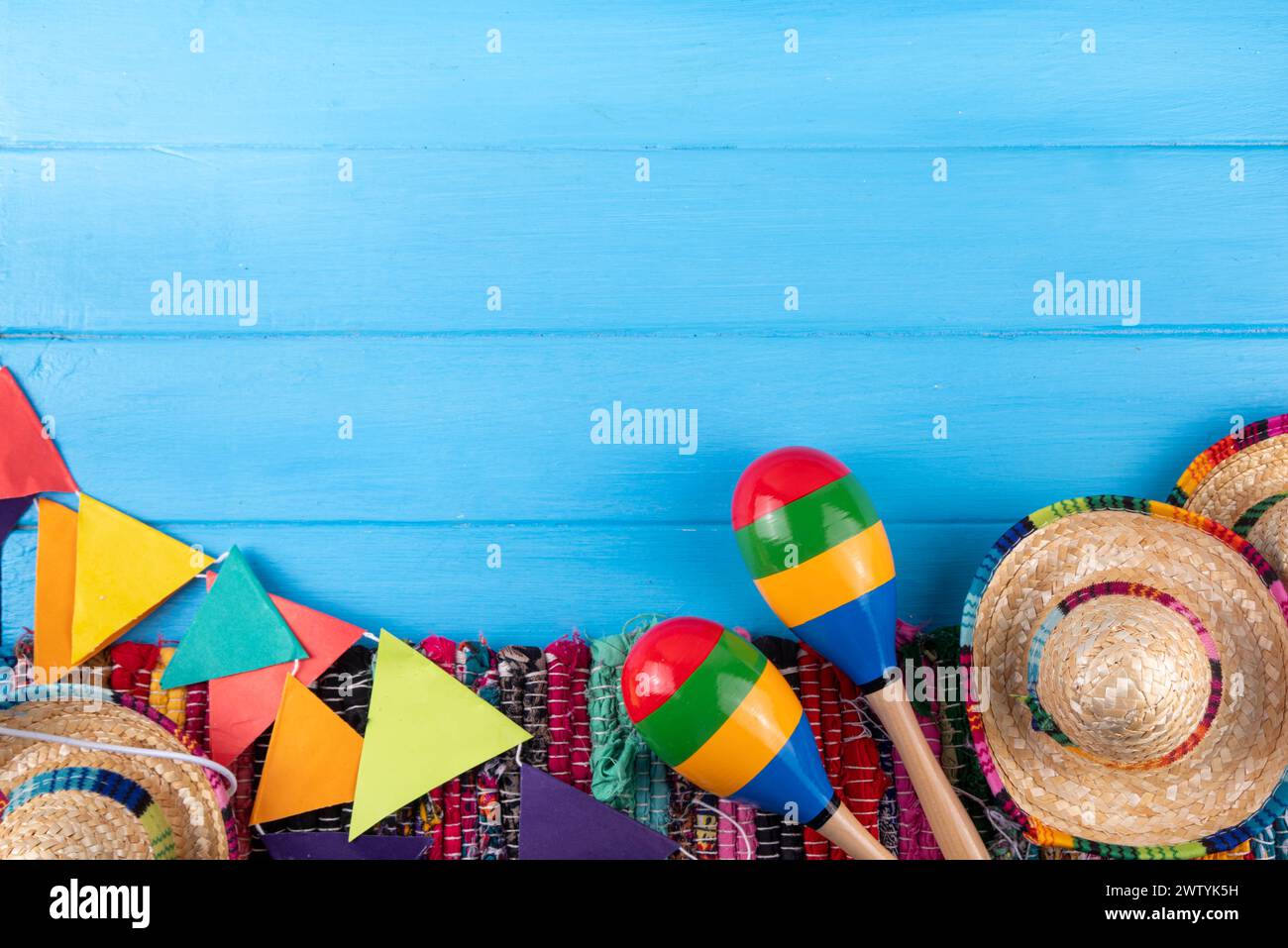 Mexican holiday background with serape striped blanket or poncho ...