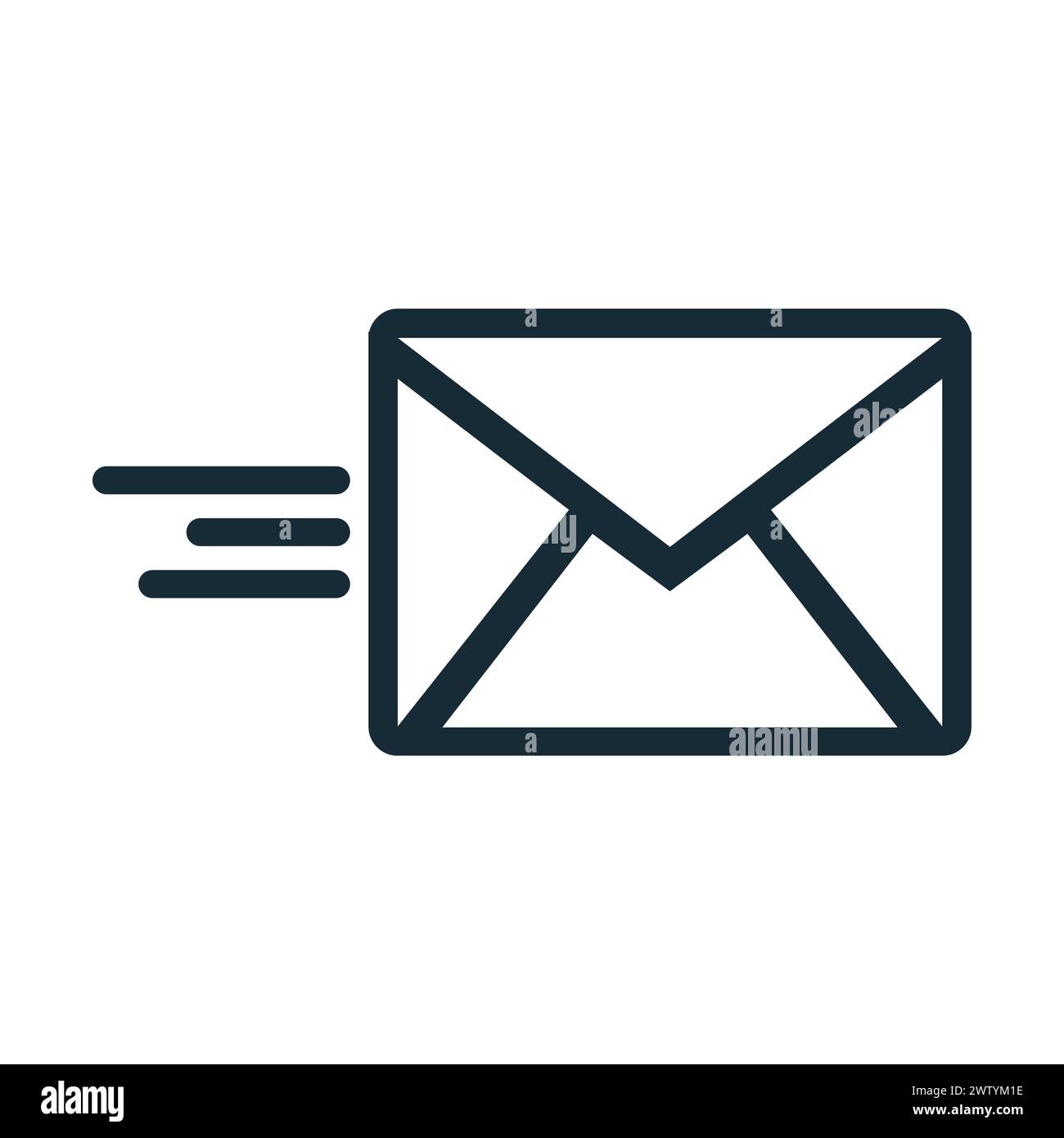 Mail, Envelopes Icon Design Template Elements Stock Vector Image & Art ...