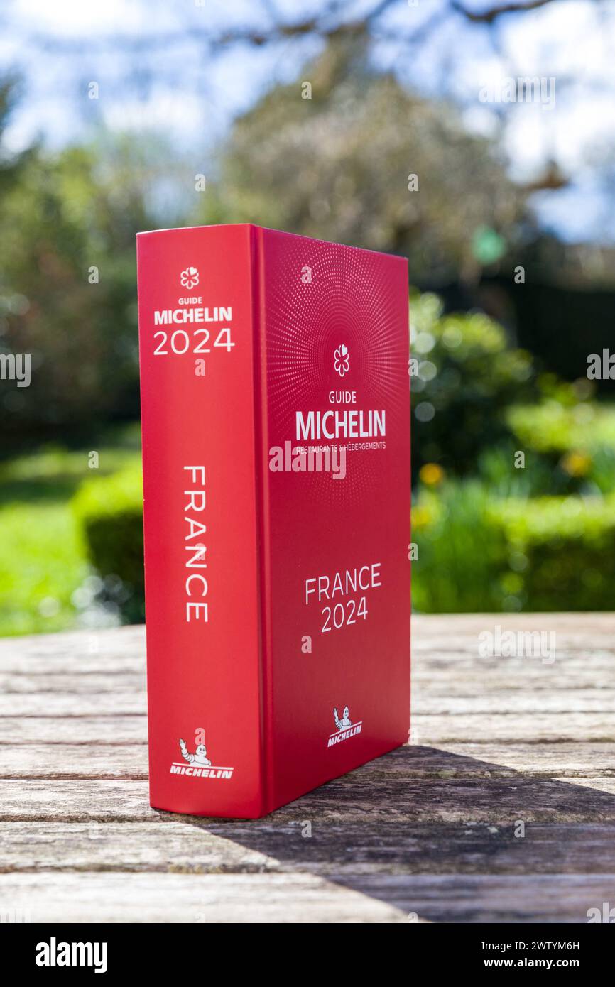 Tours, France. 19th Mar, 2024. The printed version of the 2024 Michelin ...