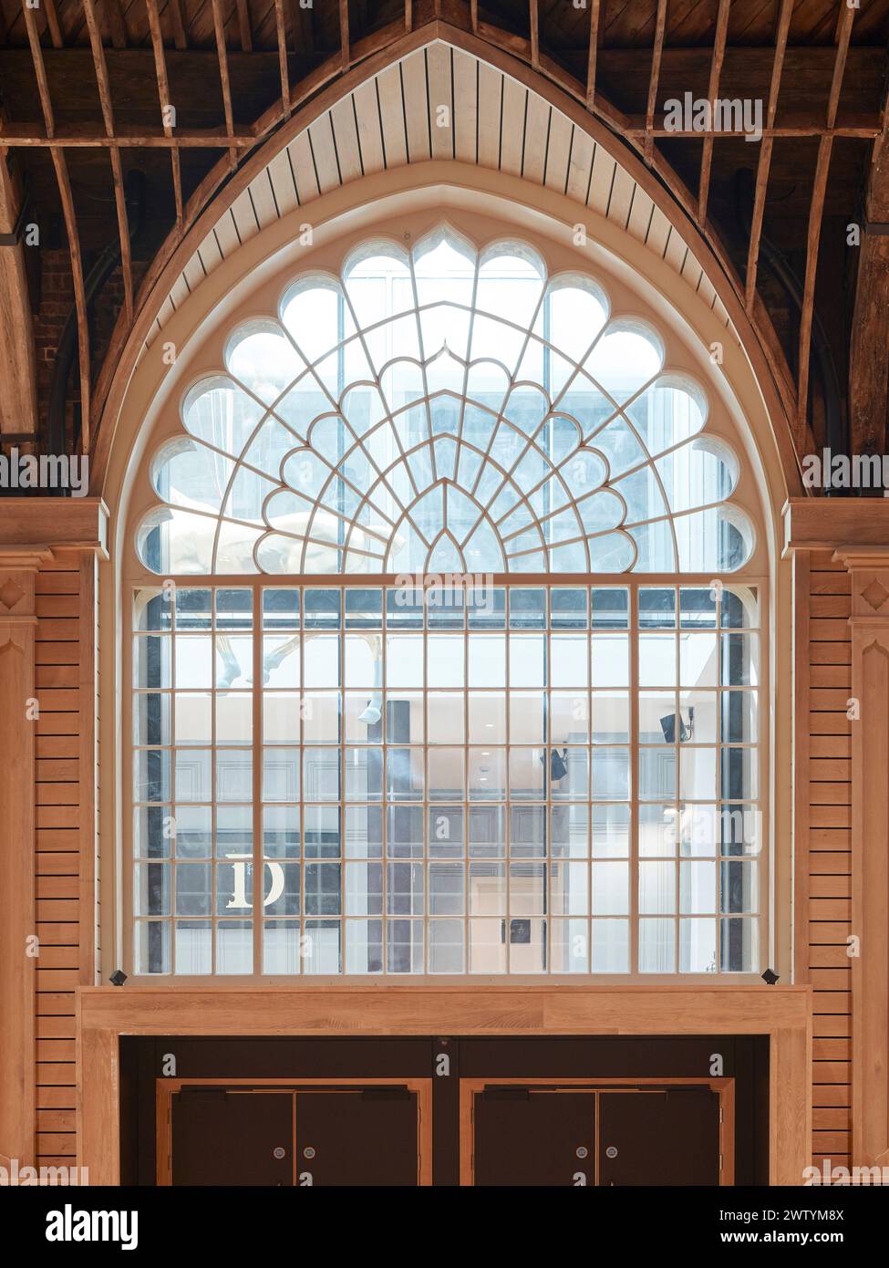 Detail of Victorian arched window. Brighton Dome Corn Exchange and ...