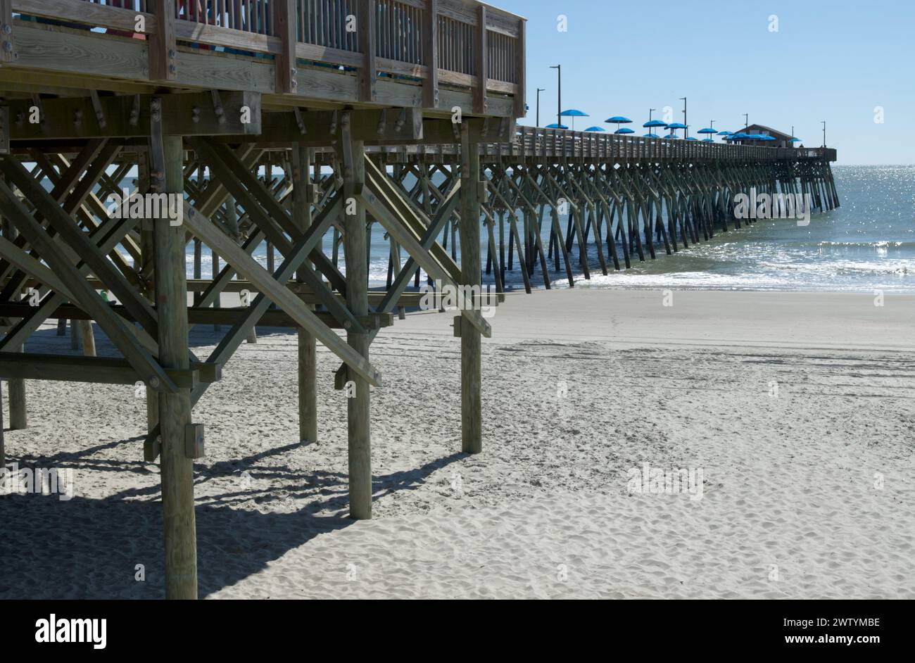 Stock photo of the Garden City Pier near Myrtle Beach, South Carolina ...