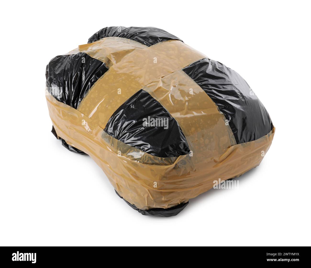 Package with narcotics isolated on white. Drug addiction Stock Photo ...