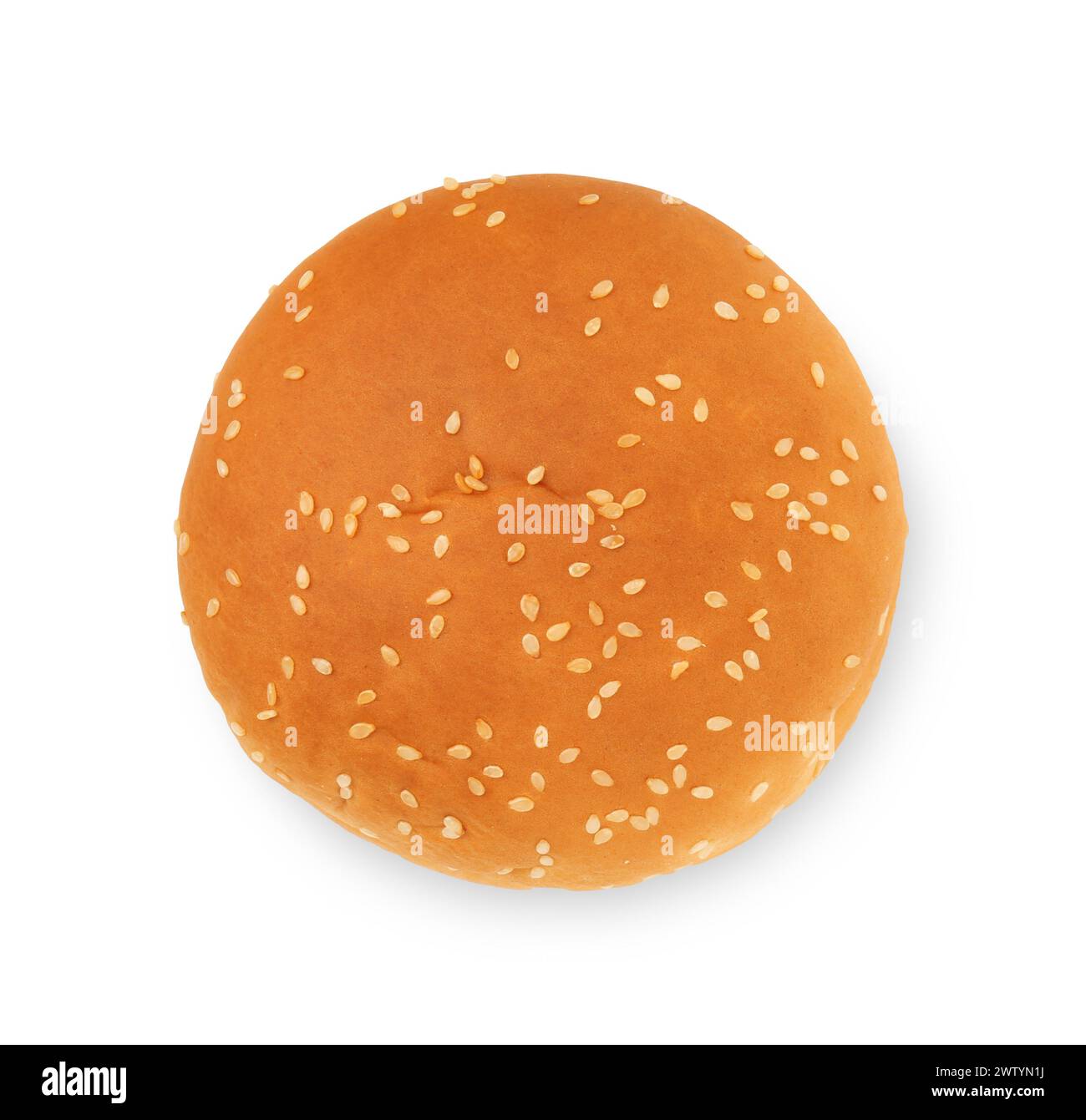 Hamburger bun top view Cut Out Stock Images & Pictures - Alamy