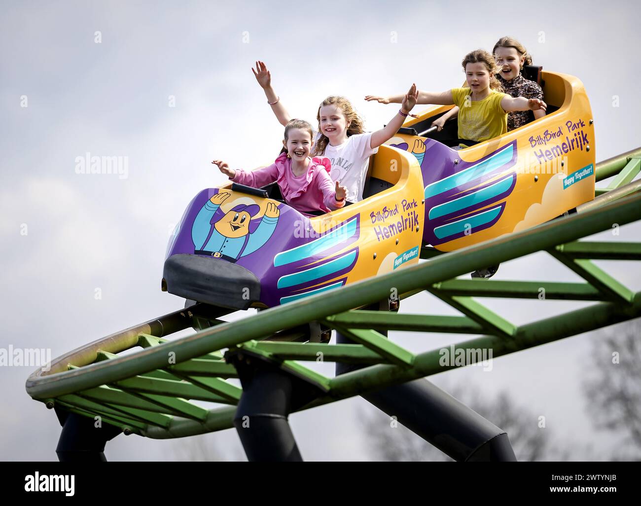 VOLKEL - Visitors in the Billybird Hemelrijk amusement park on the ...
