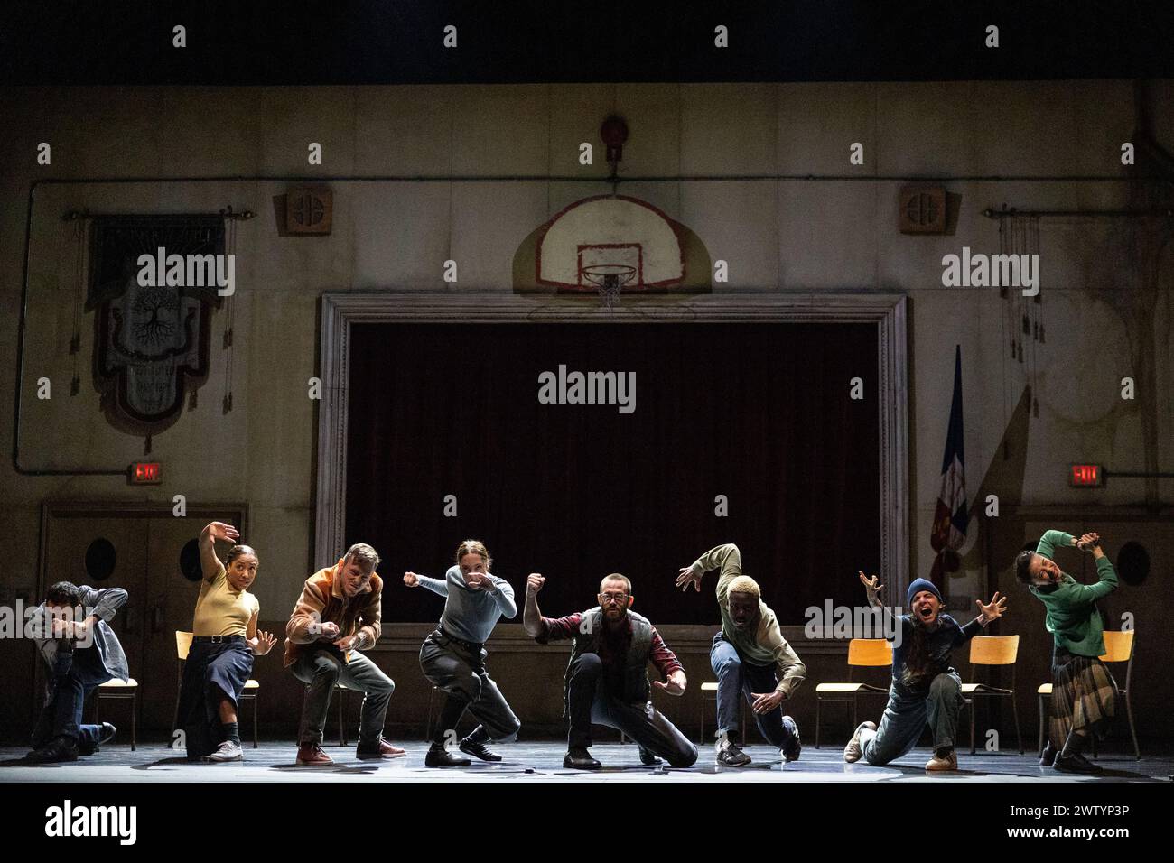 London, UK. March 20th, 2024. A scene from Kidd Pivot’s Assembly Hall ...