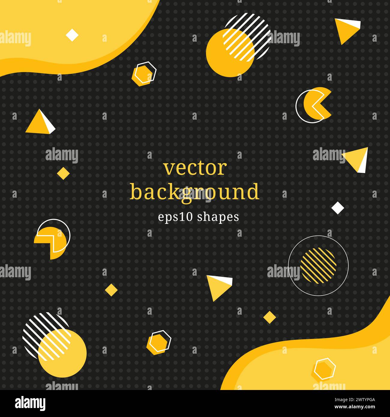 Abstract vector background. Pattern from geometric shapes in 80s-90s ...